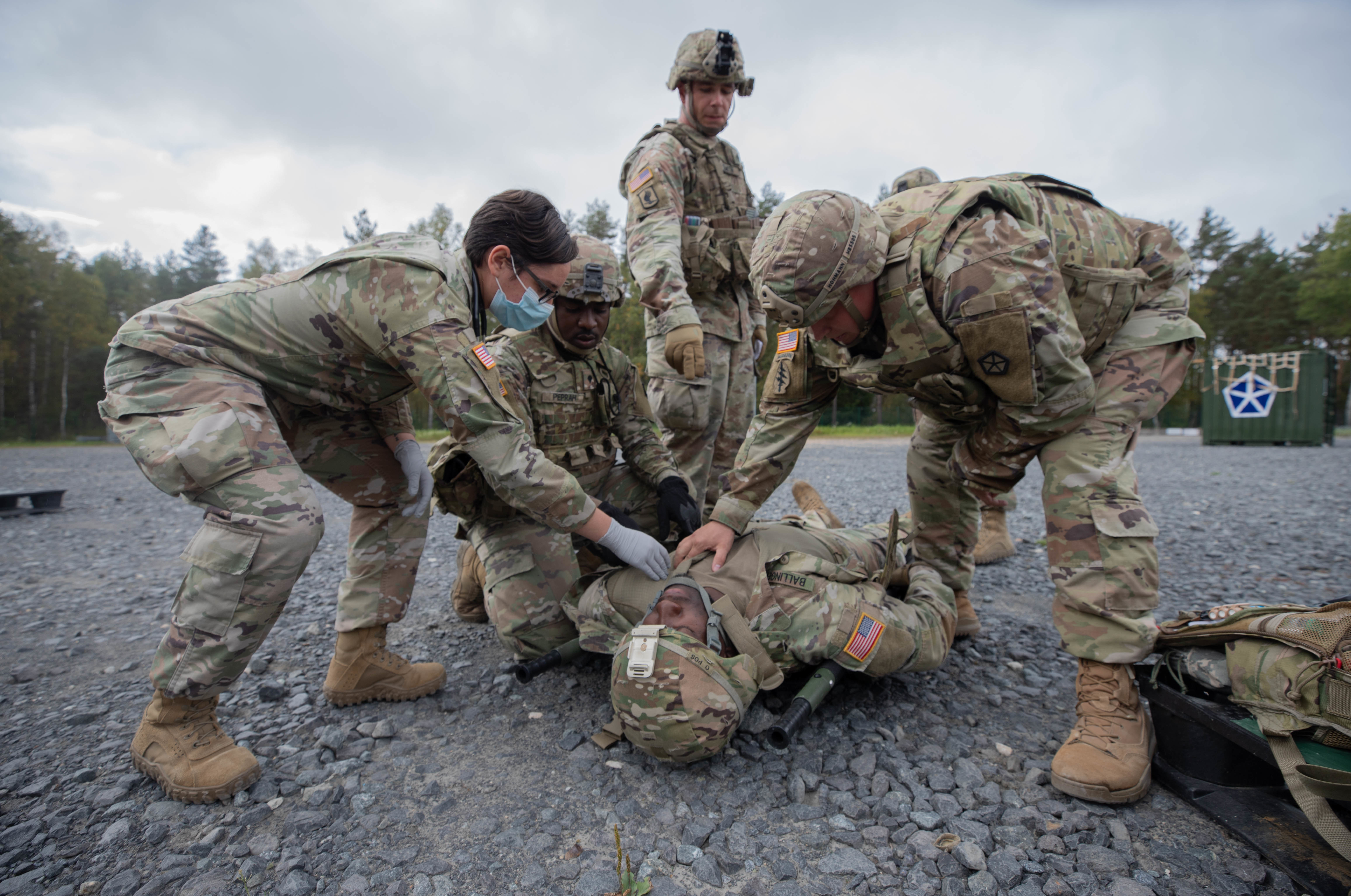 V Corps Soldiers participate in Warfighter 22-1