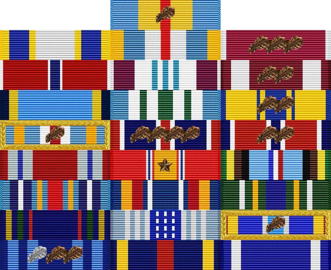 Award ribbon rack of Gen. Charles Q. Brown, Jr.