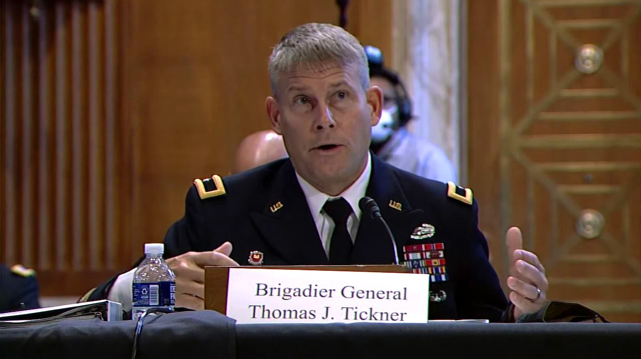 Brigadier General Thomas Tickner Testifies at Senate EPW Committee