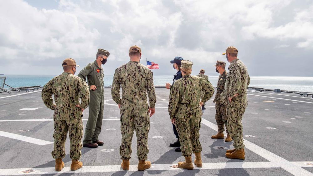 CTF 76 Sailors and Marines Tour USS Charleston > Naval Surface Force, U ...
