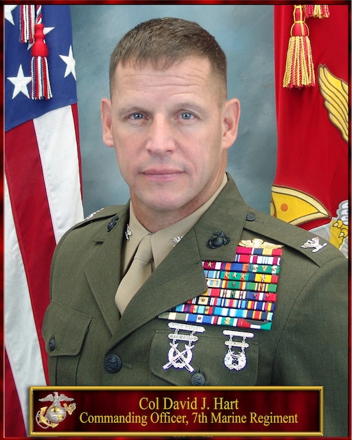 Colonel David J. Hart > 1st Marine Division > Biography