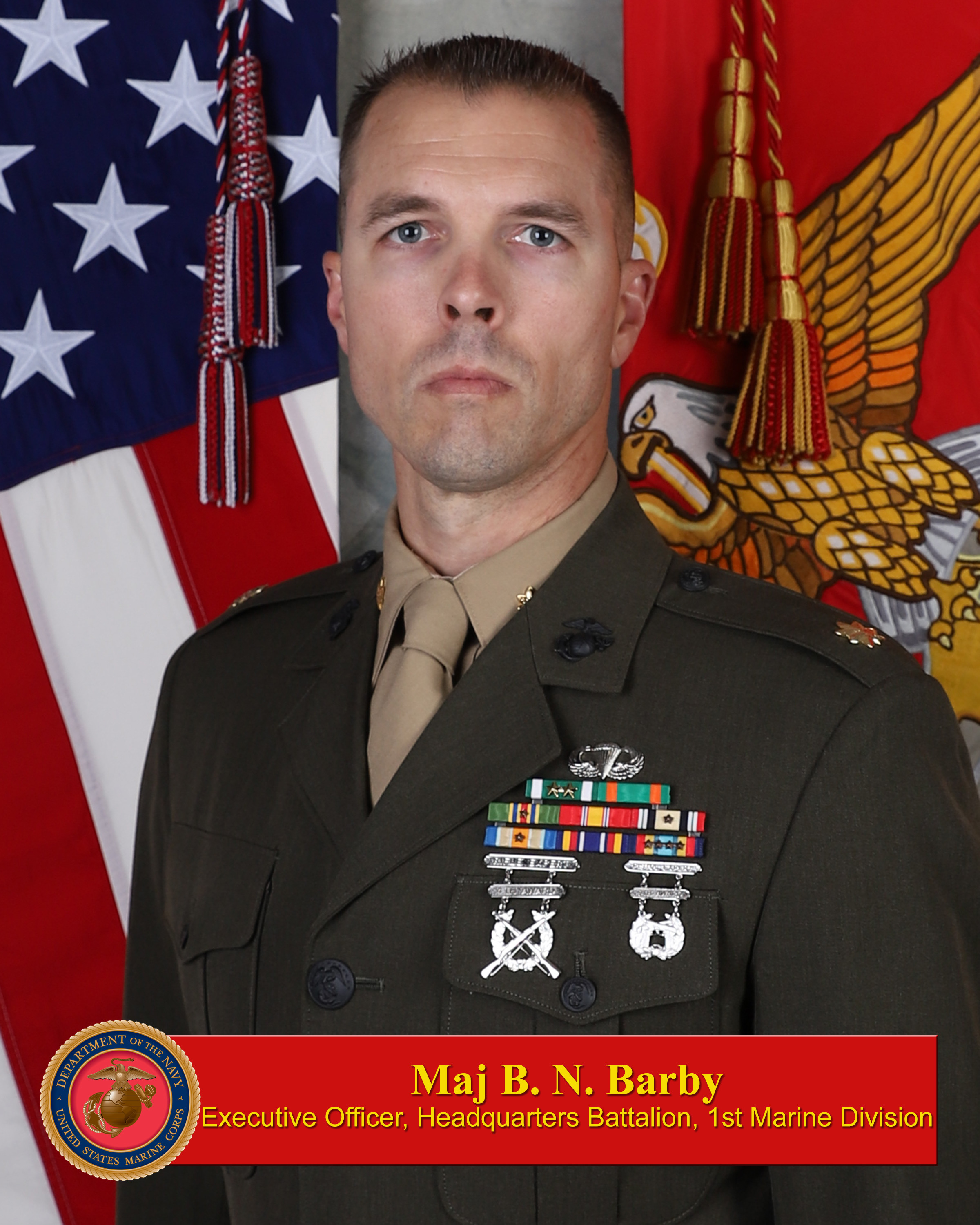 Major Blaine N. Barby > 1st Marine Division > Leaders