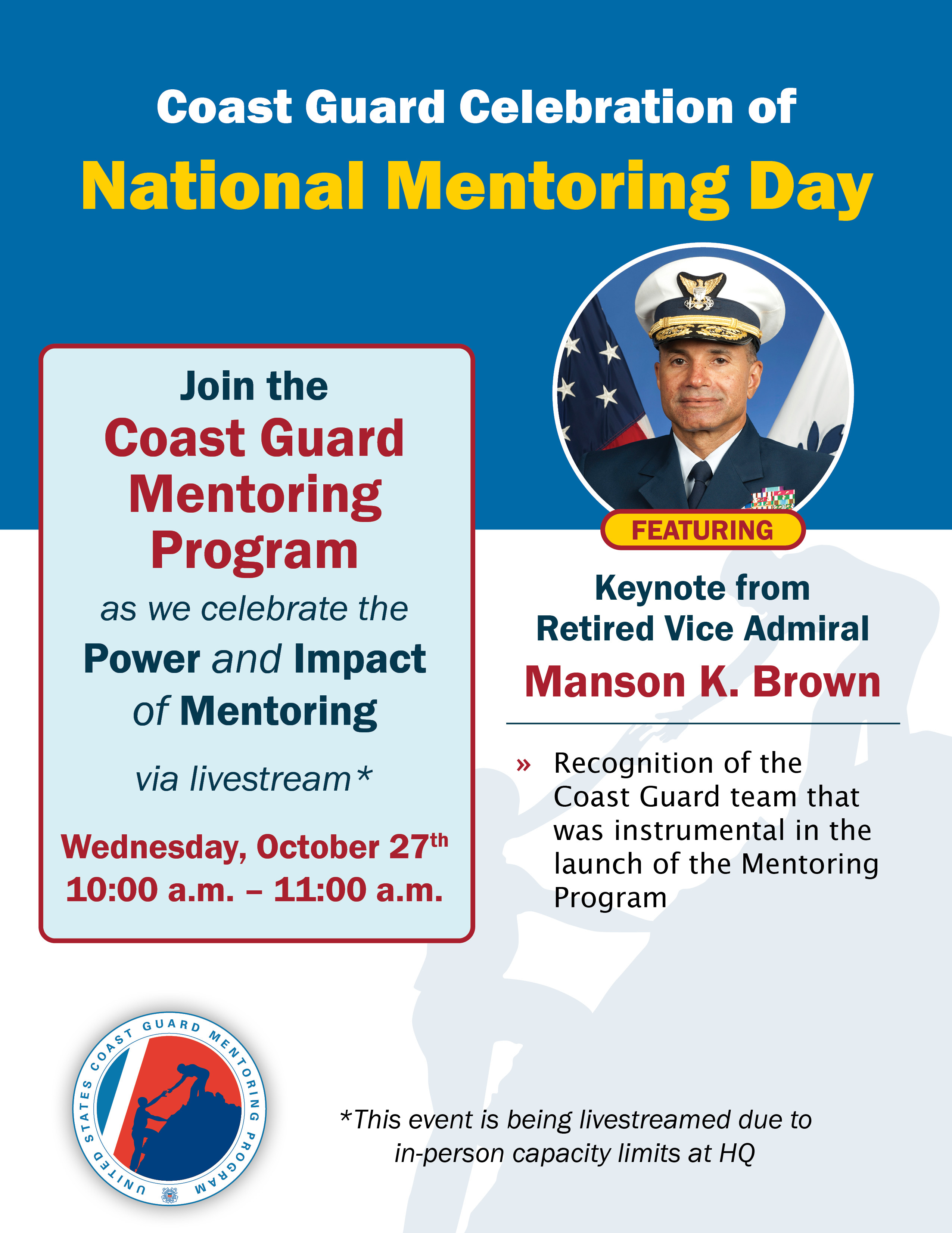 Vice Adm. Manson Brown to speak at U.S. Coast Guard National Mentoring ...