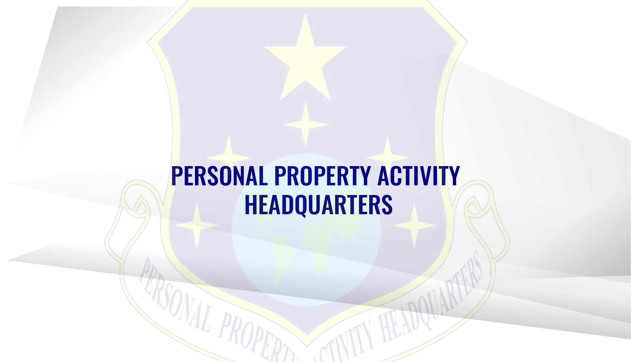 Personal Property Activity Headquarters header