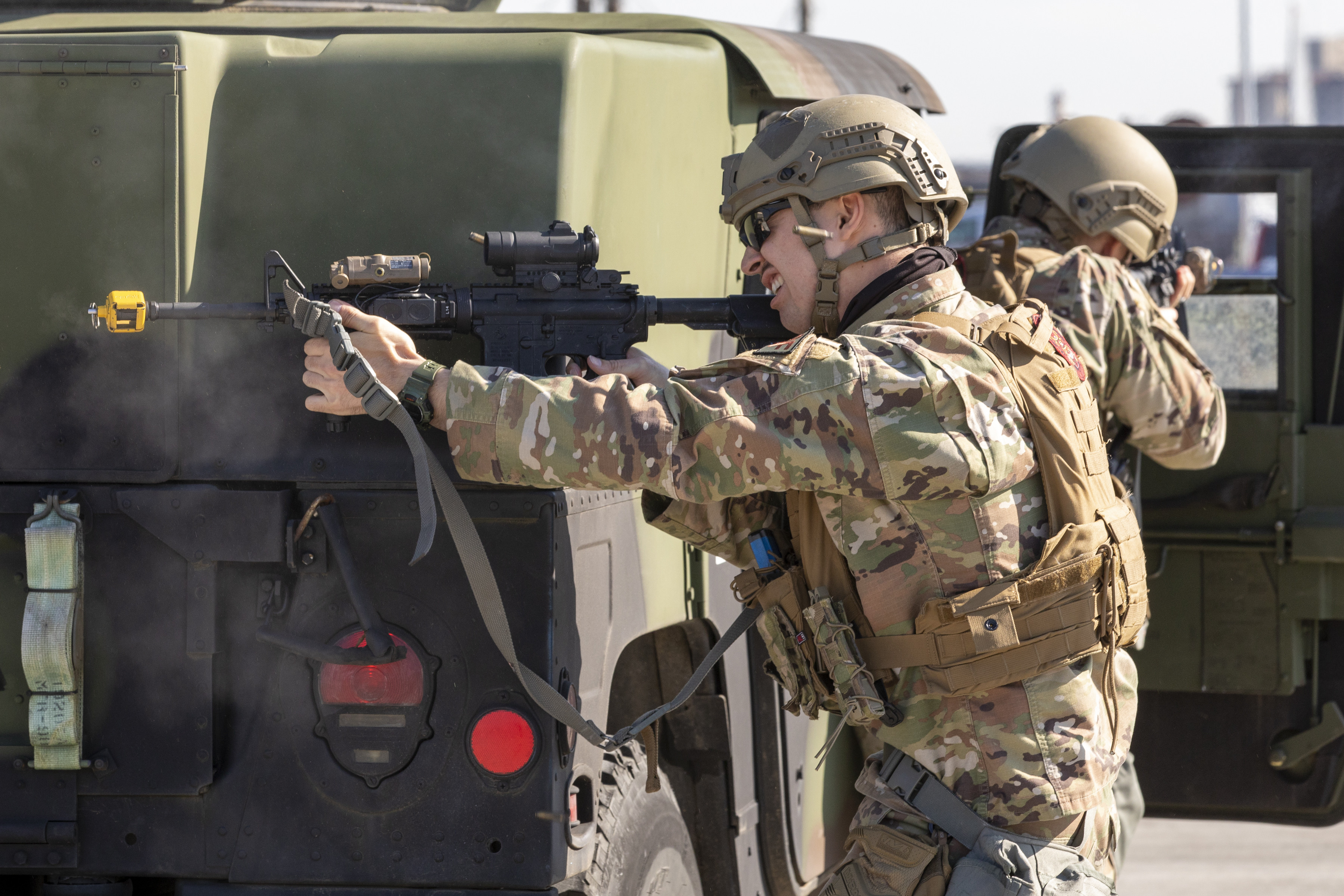 USAF and JGSDF conduct guard and protect exercise during SRI