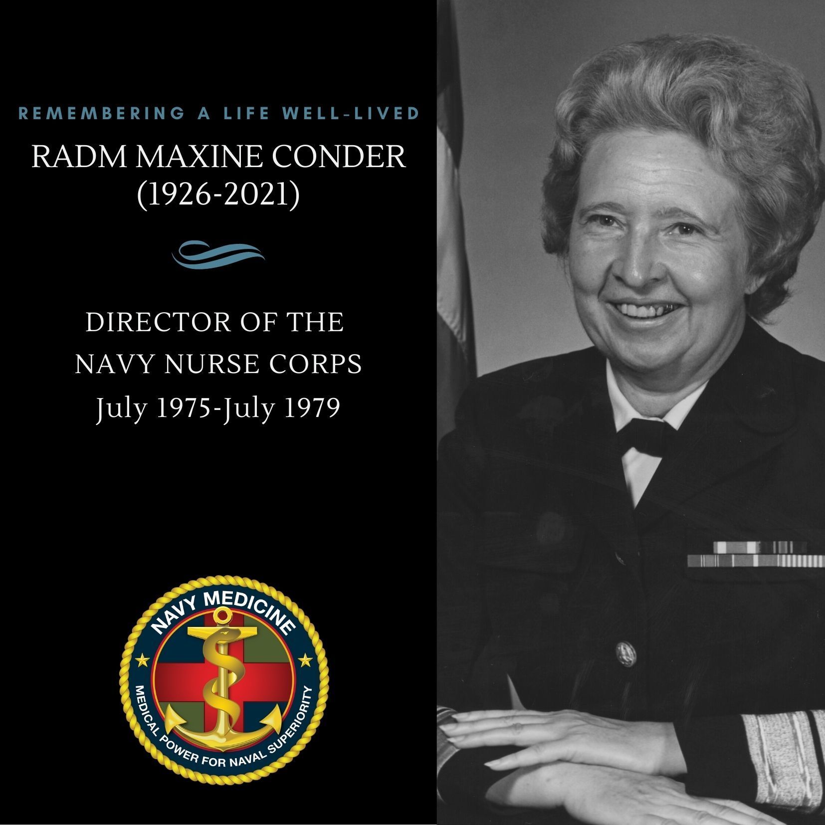 Remembering Rear Adm. Maxine Conder, Stalwart Leader of the Navy Nurse ...