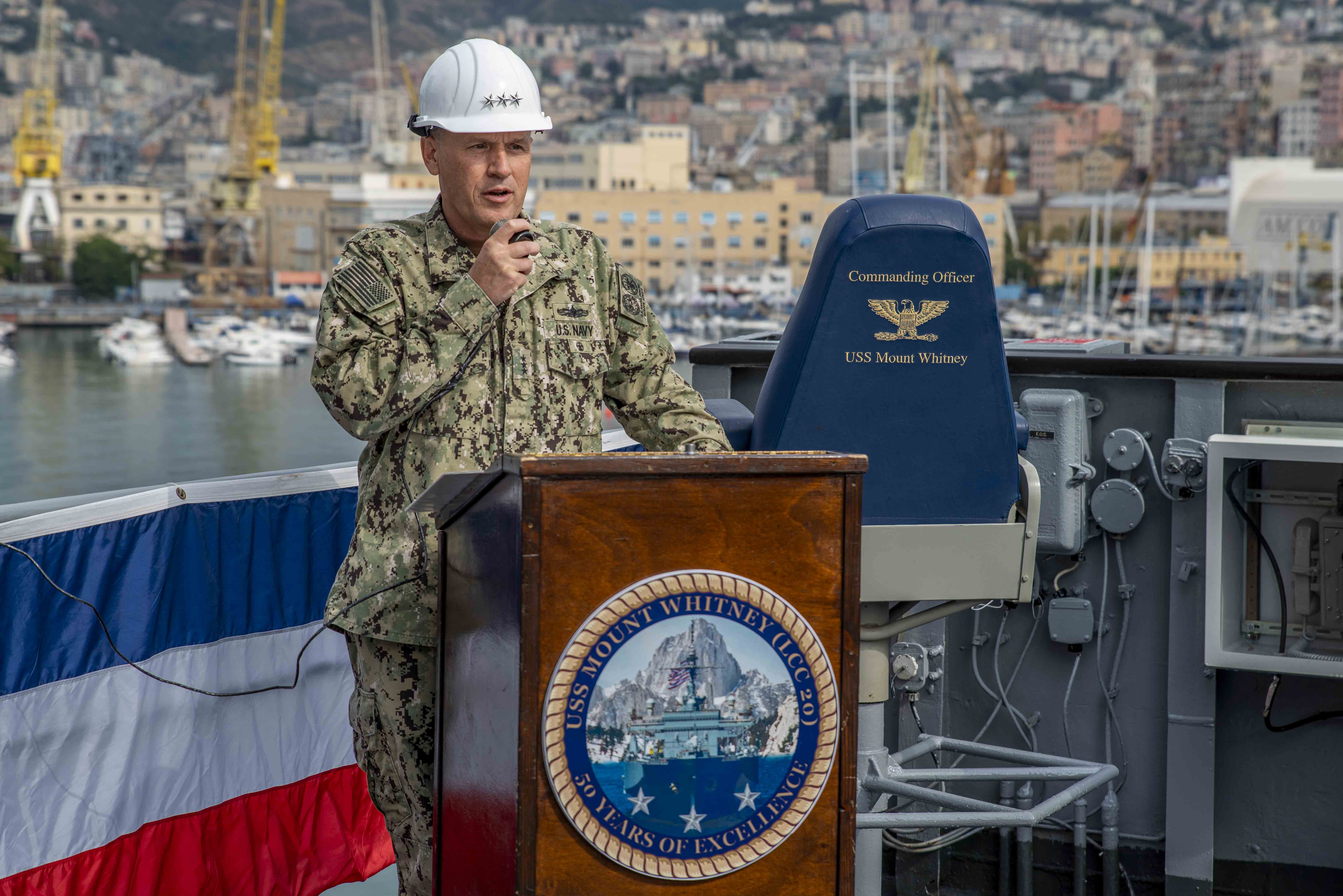 USS Mount Whitney Changes Command > U.S. Naval Forces Europe and Africa ...