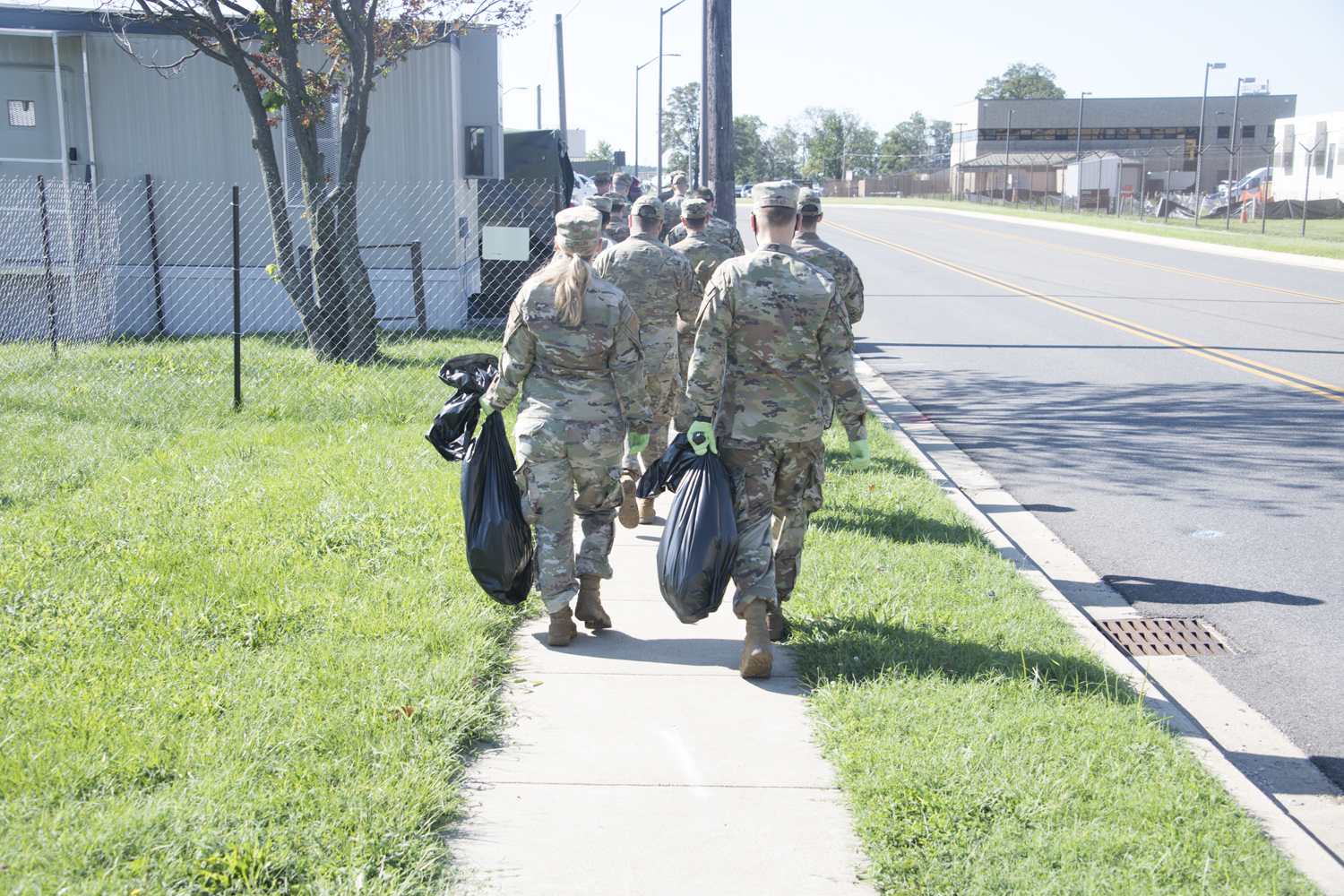 459th ARW Liberators tackle Fall cleanup in beautification effort ...