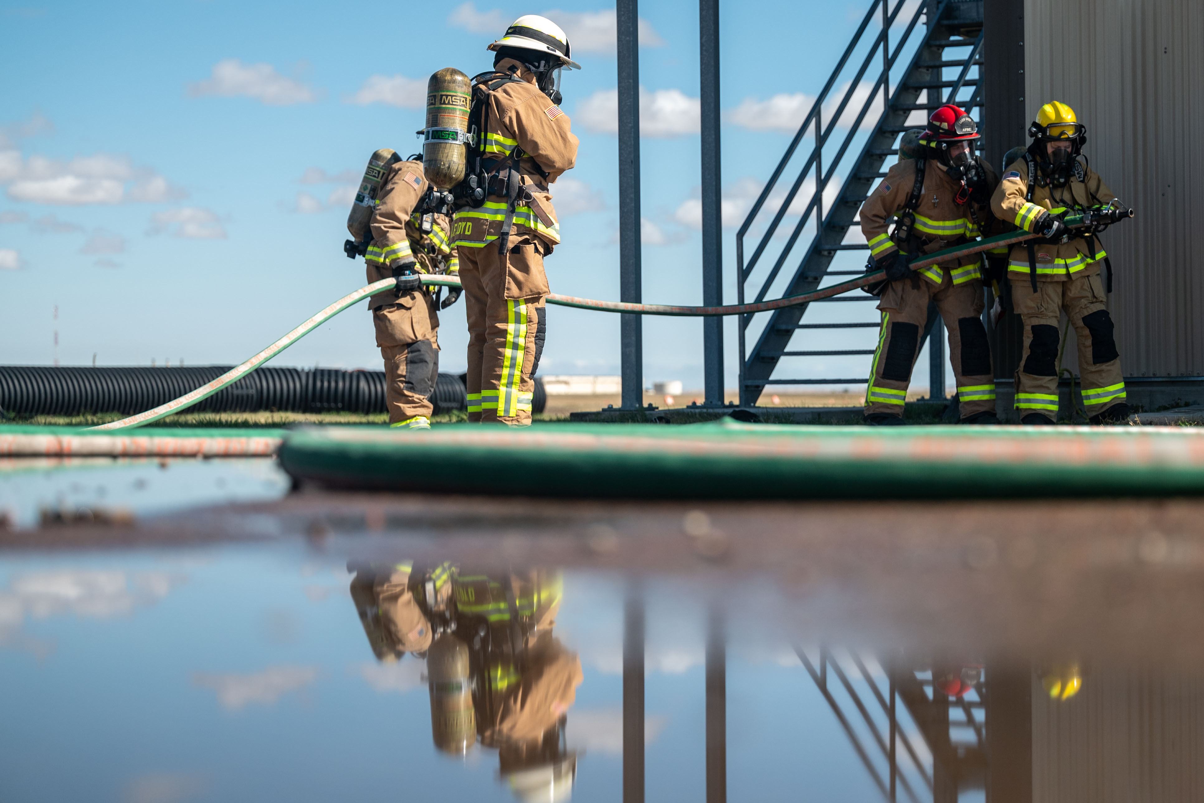 Firefighters refine skills with burn building training > Malmstrom Air ...