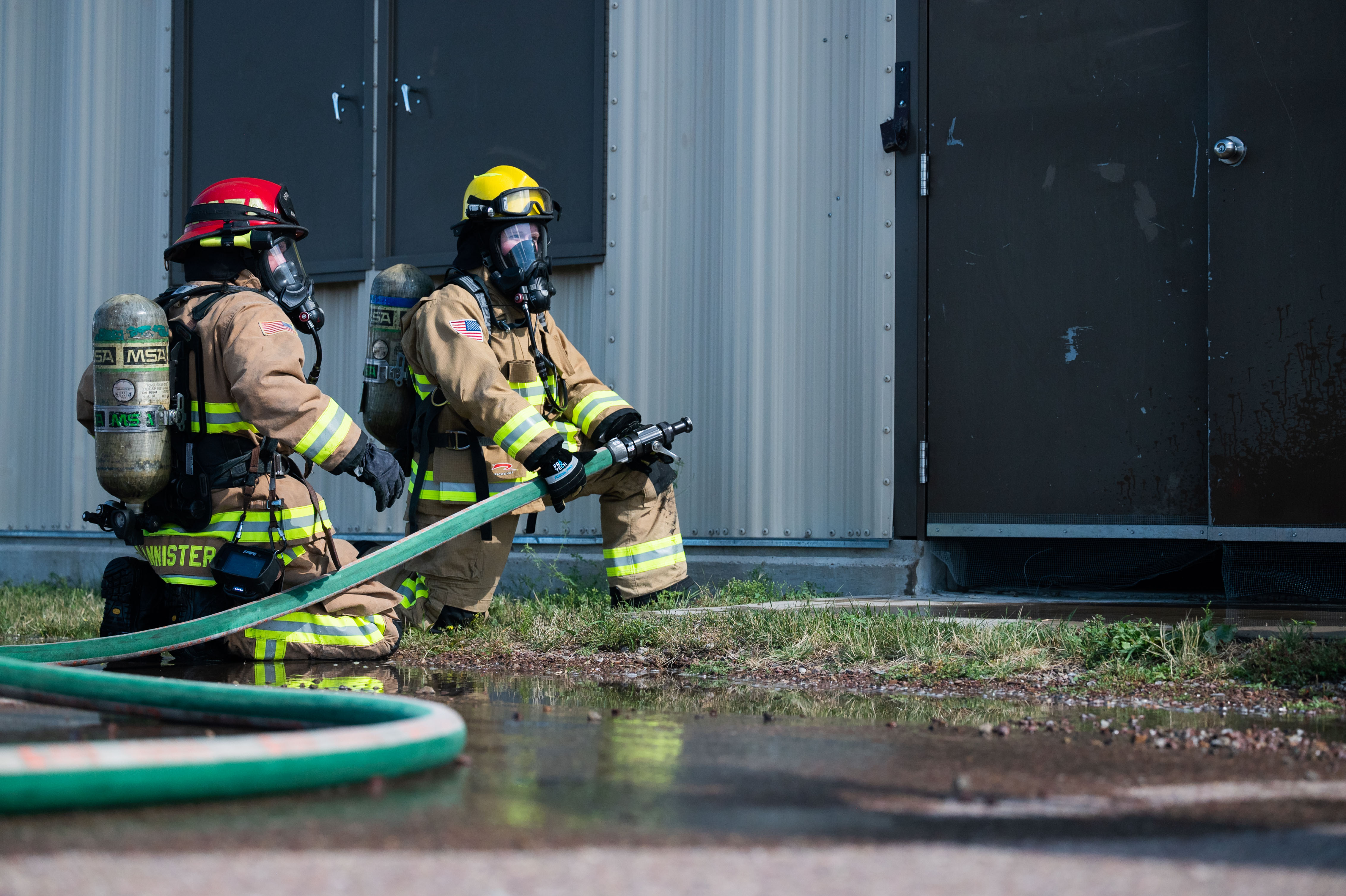 Firefighters refine skills with burn building training