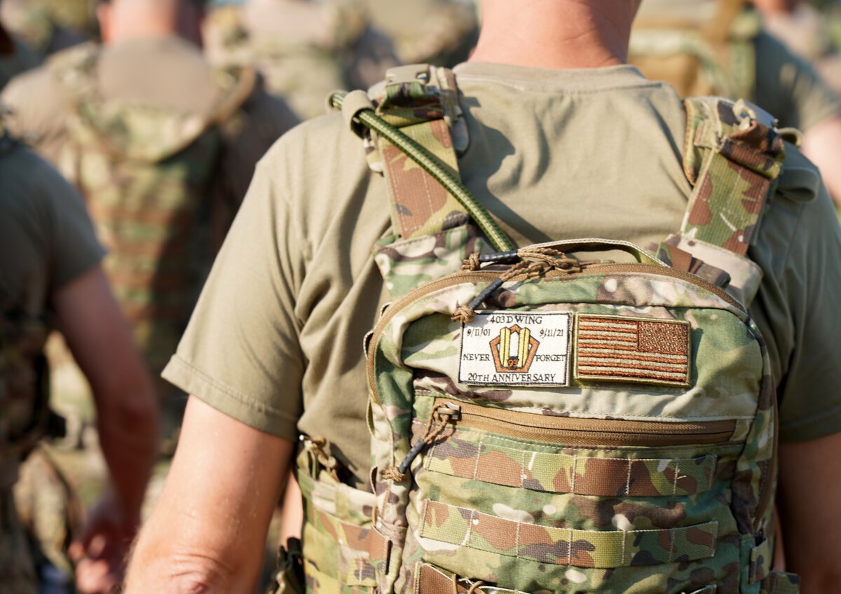 403rd Wing pays tribute to 9/11 victims, ruck marches in remembrance on ...
