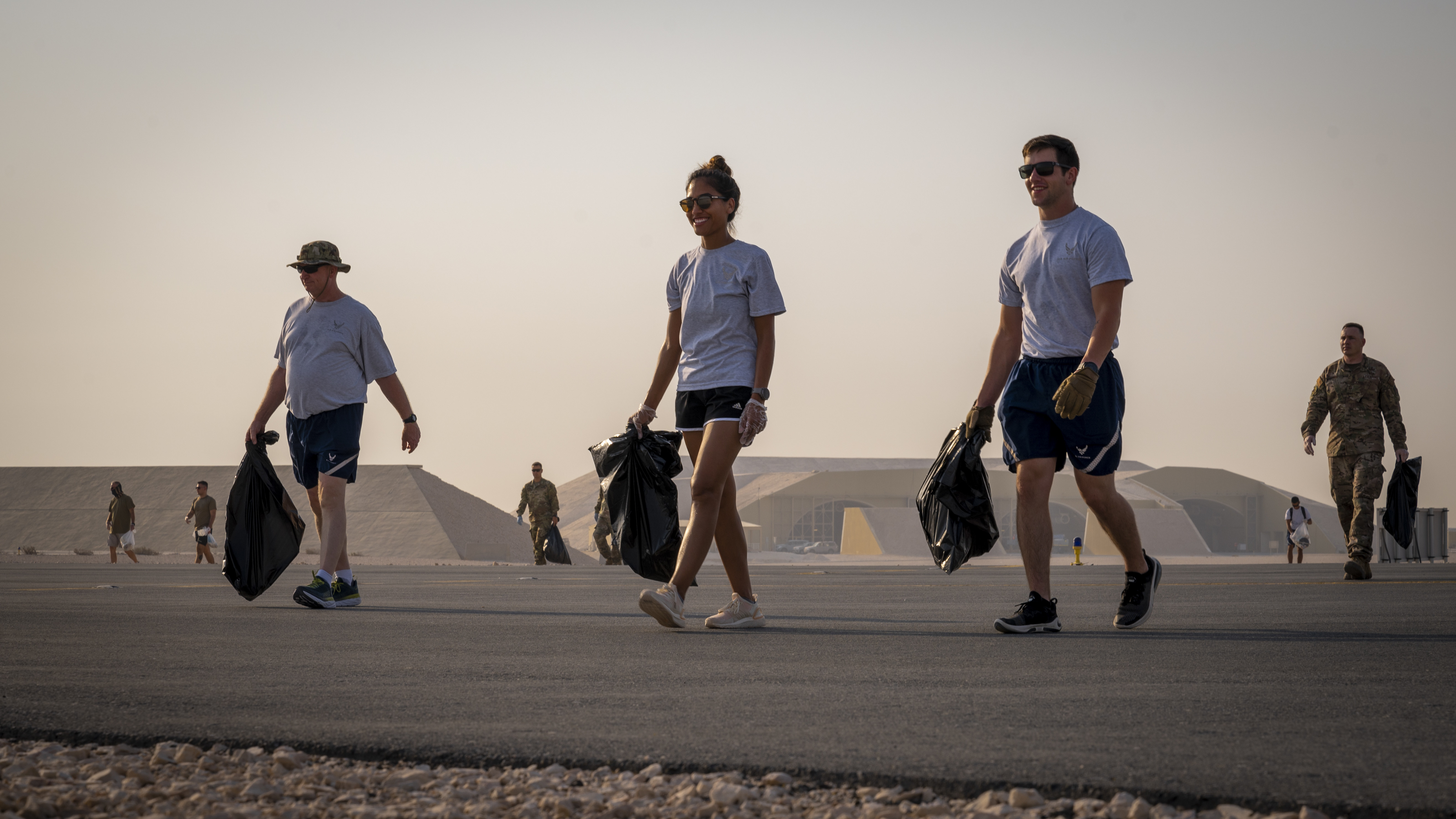 AUAB personnel conduct FOD walk