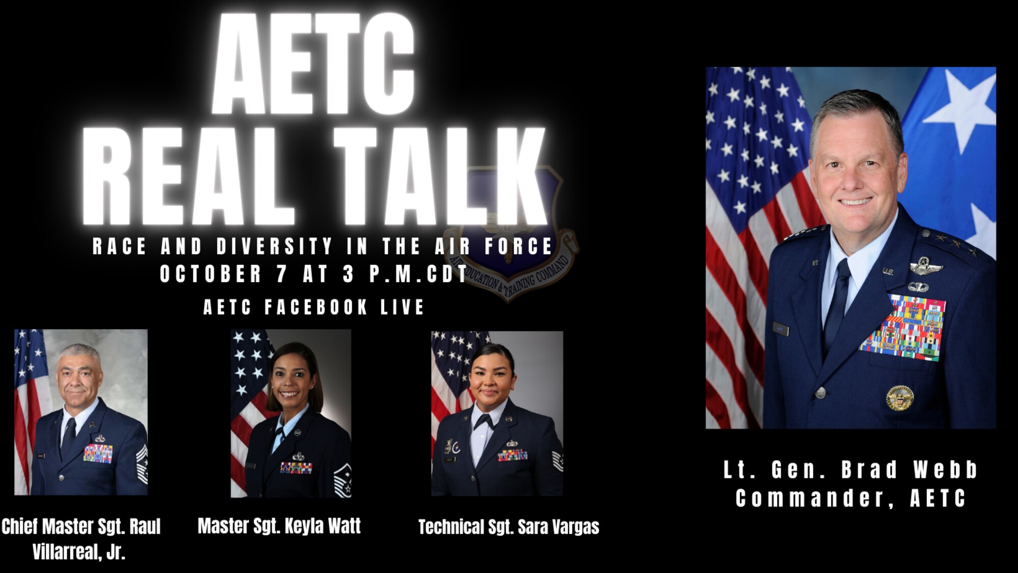 Ninth episode for AETC’s Real Talk: Race and Diversity in the Air Force ...