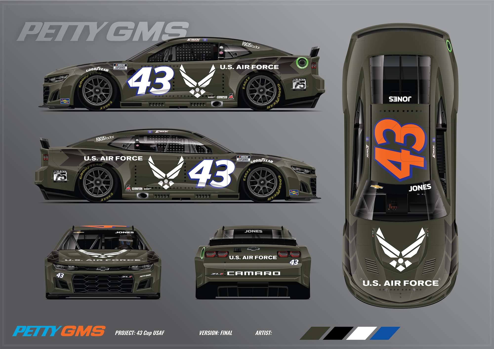 Airman creates heritage paint scheme for NASCAR team > Air Force ...