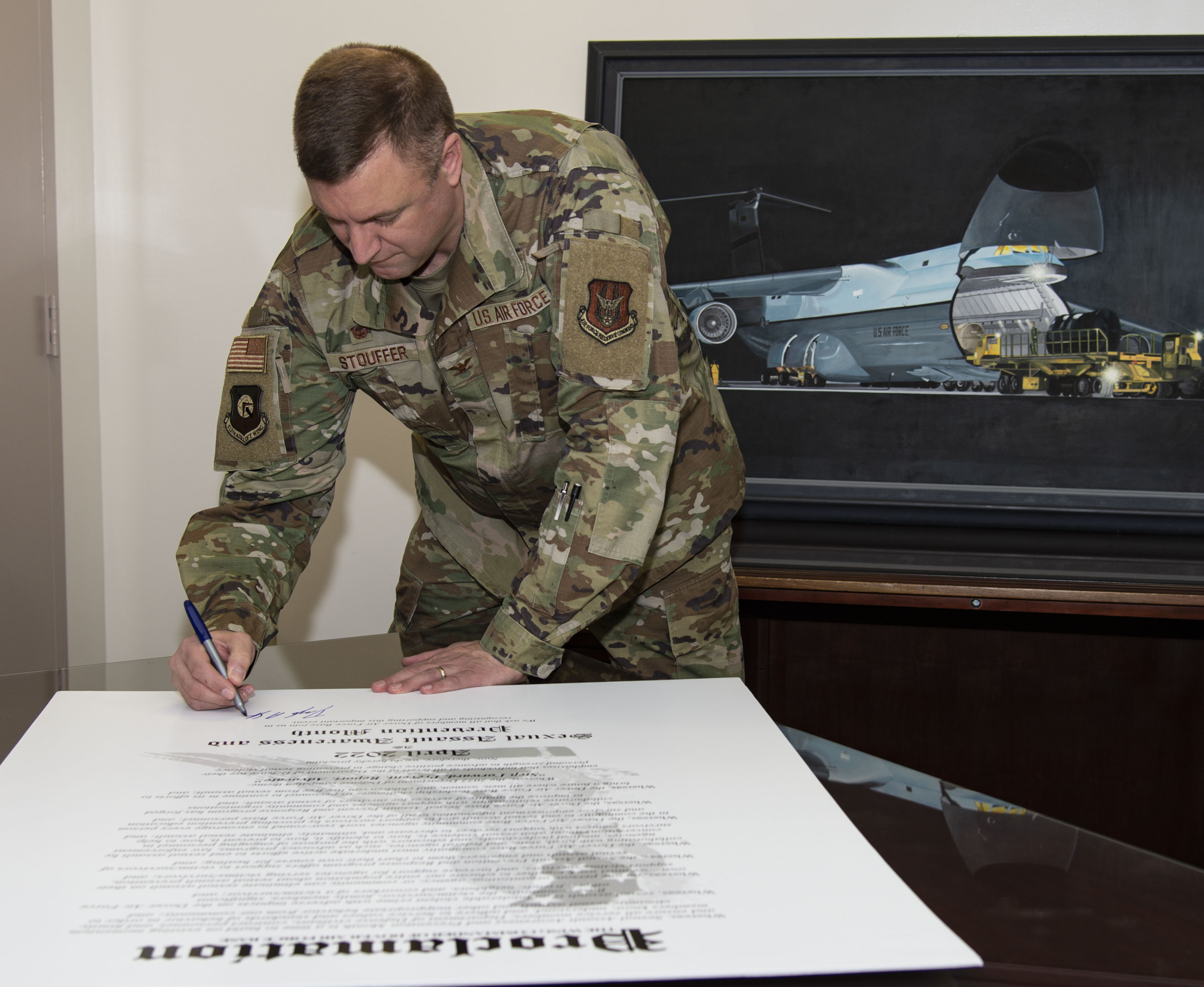 Dover Leadership Signs SAAM Proclamation