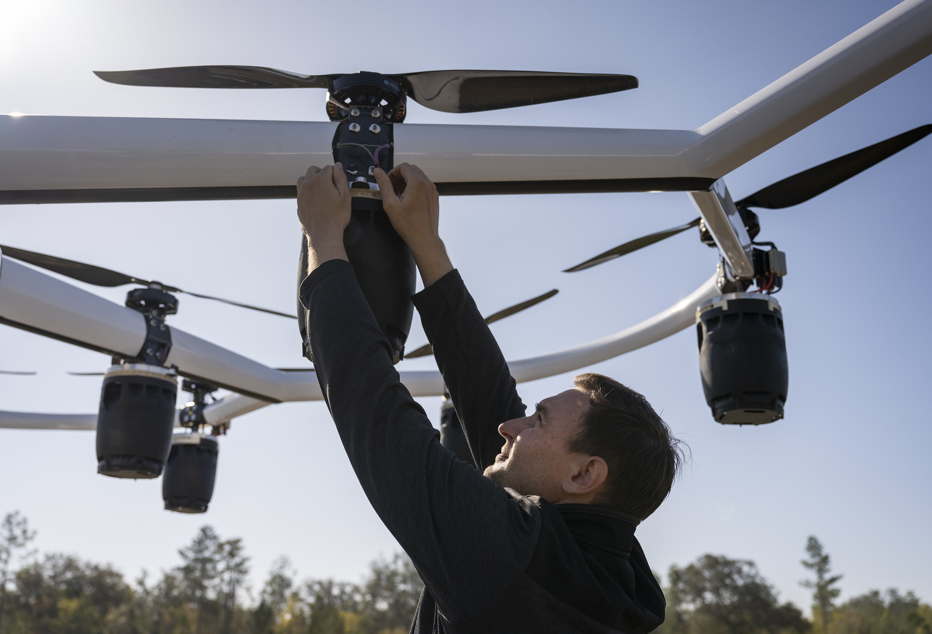 Electric rotary aircraft completes first Eglin flight > Eglin Air Force ...
