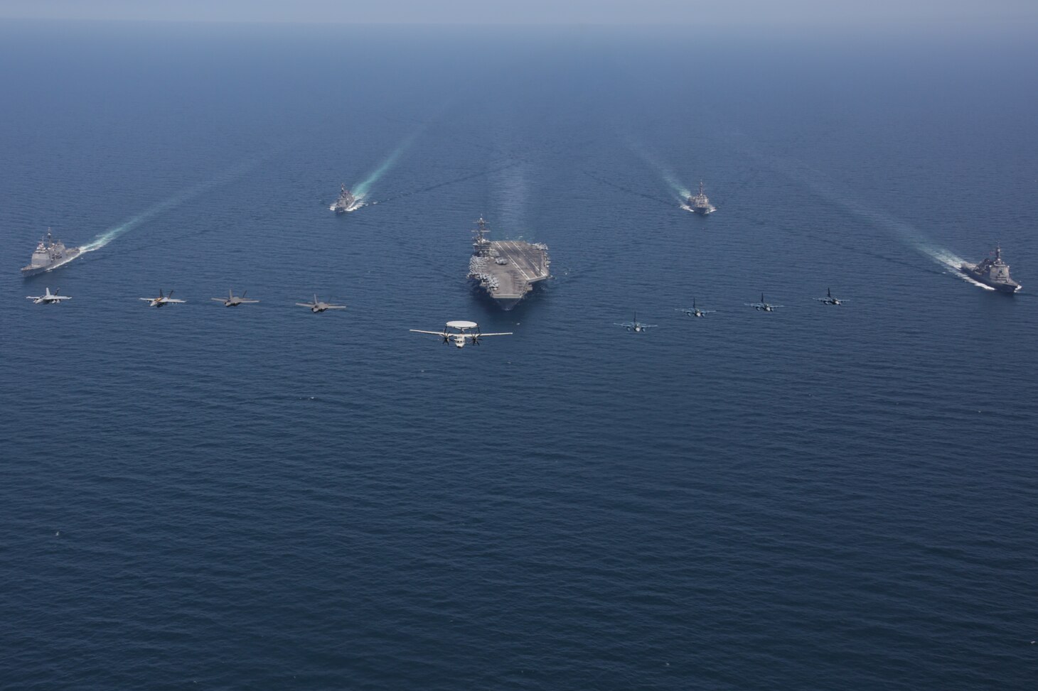 Abraham Lincoln Carrier Strike Group Conducts Exercises with the JMSDF ...