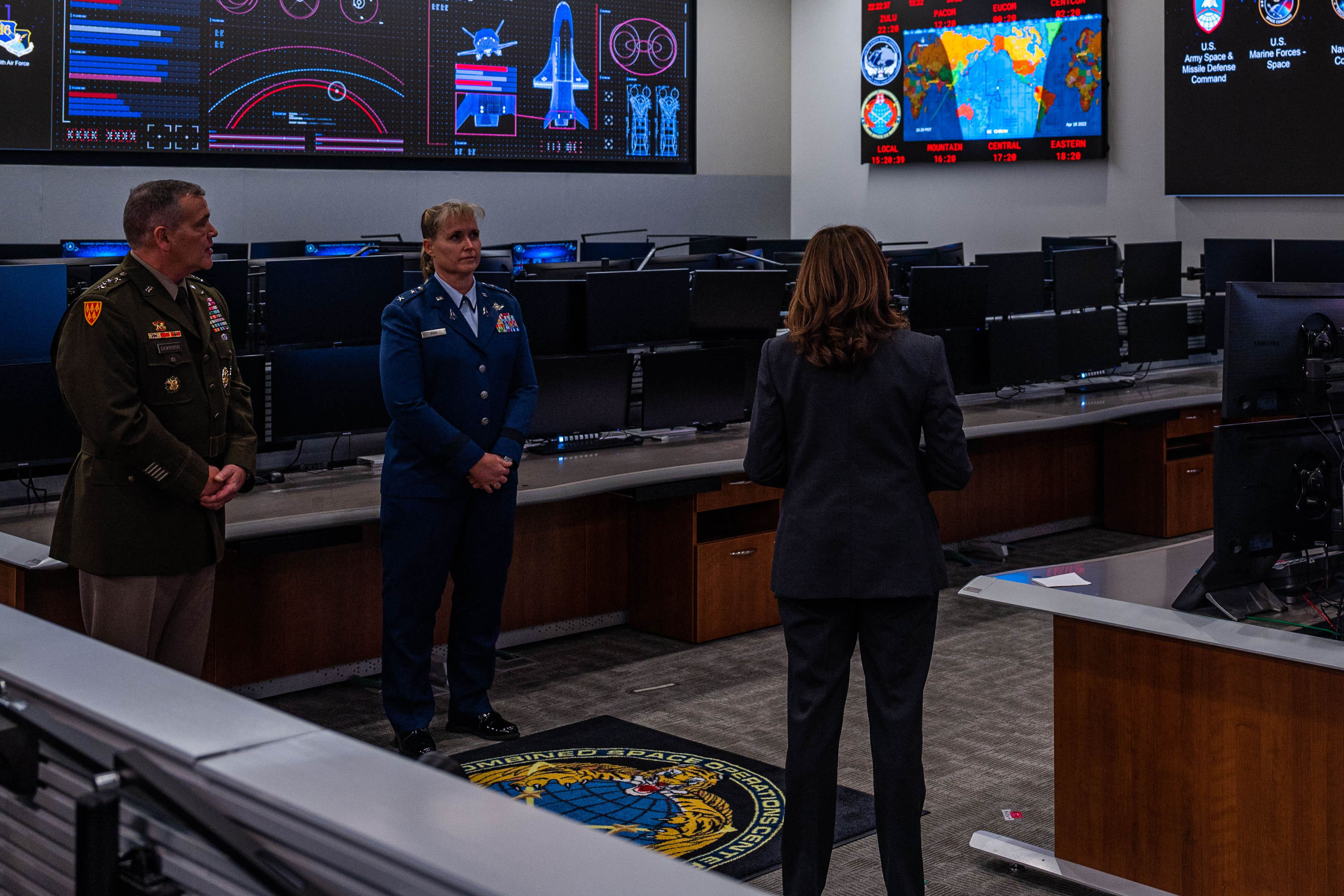 USSPACECOM commander briefs Vice President