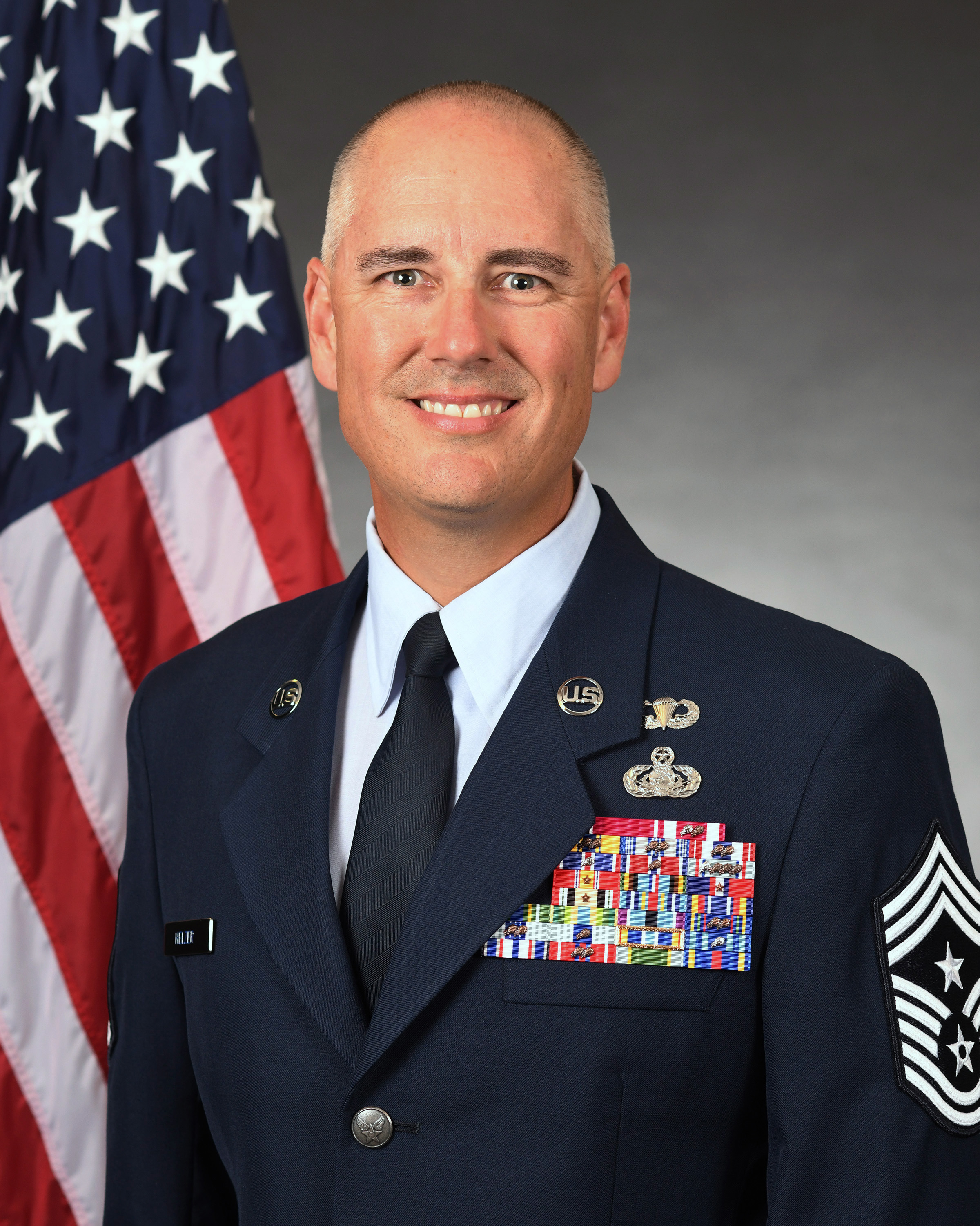 Chief Master Sergeant Jackson A. Helzer official bio photo