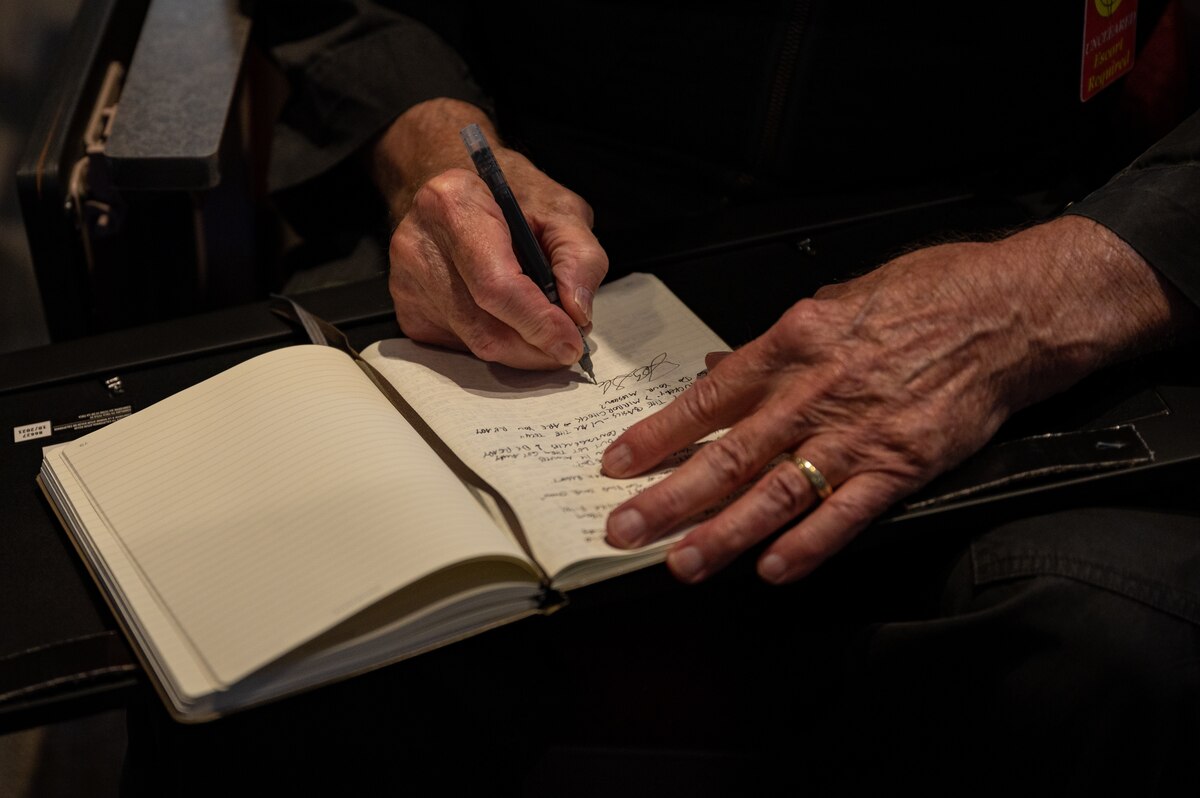 Retired Col. John “JB” Stone visits Nellis AFB to present Red Flag ...