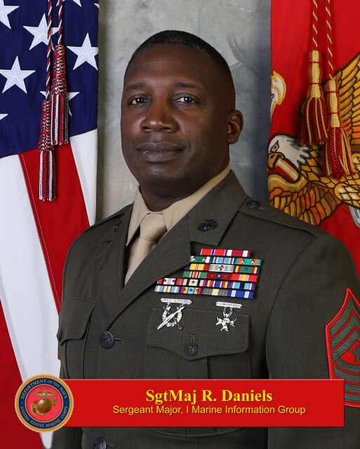 SGT. MAJ. REGINALD DANIELS > I Marine Expeditionary Force > Leaders