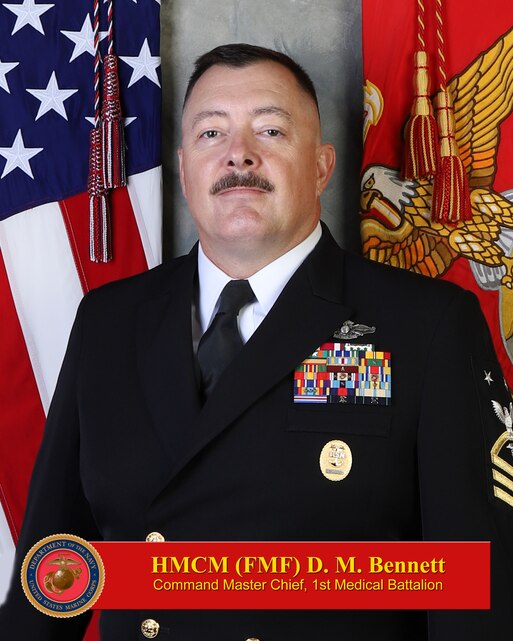 Command Master Chief Dave M. Bennett > 1st Marine Logistics Group > Leaders