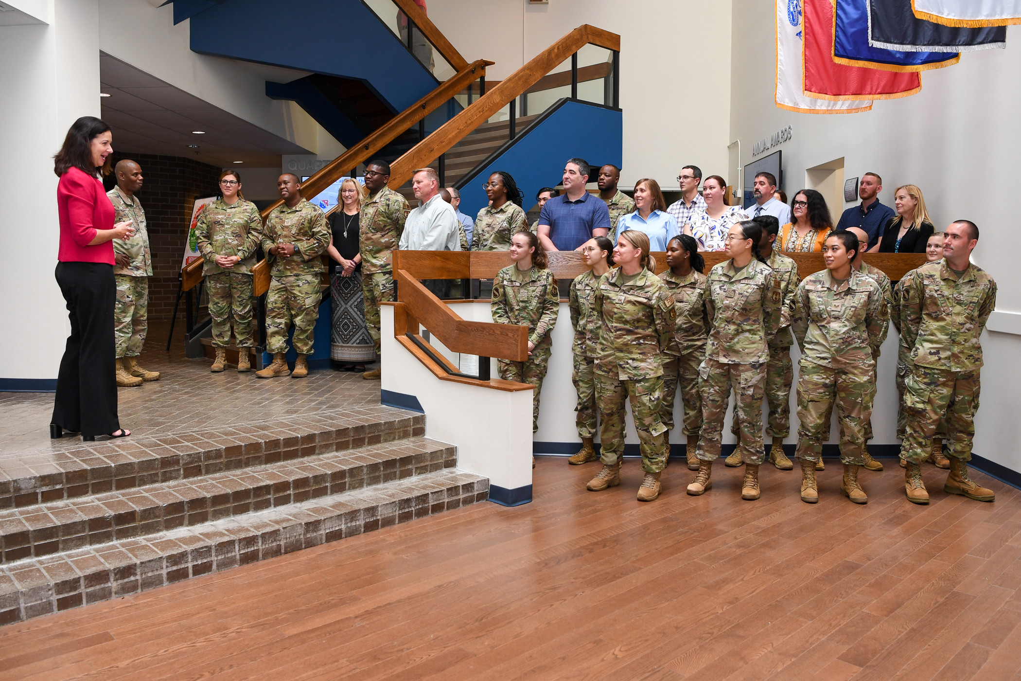 Air Force comptroller visits Hanscom