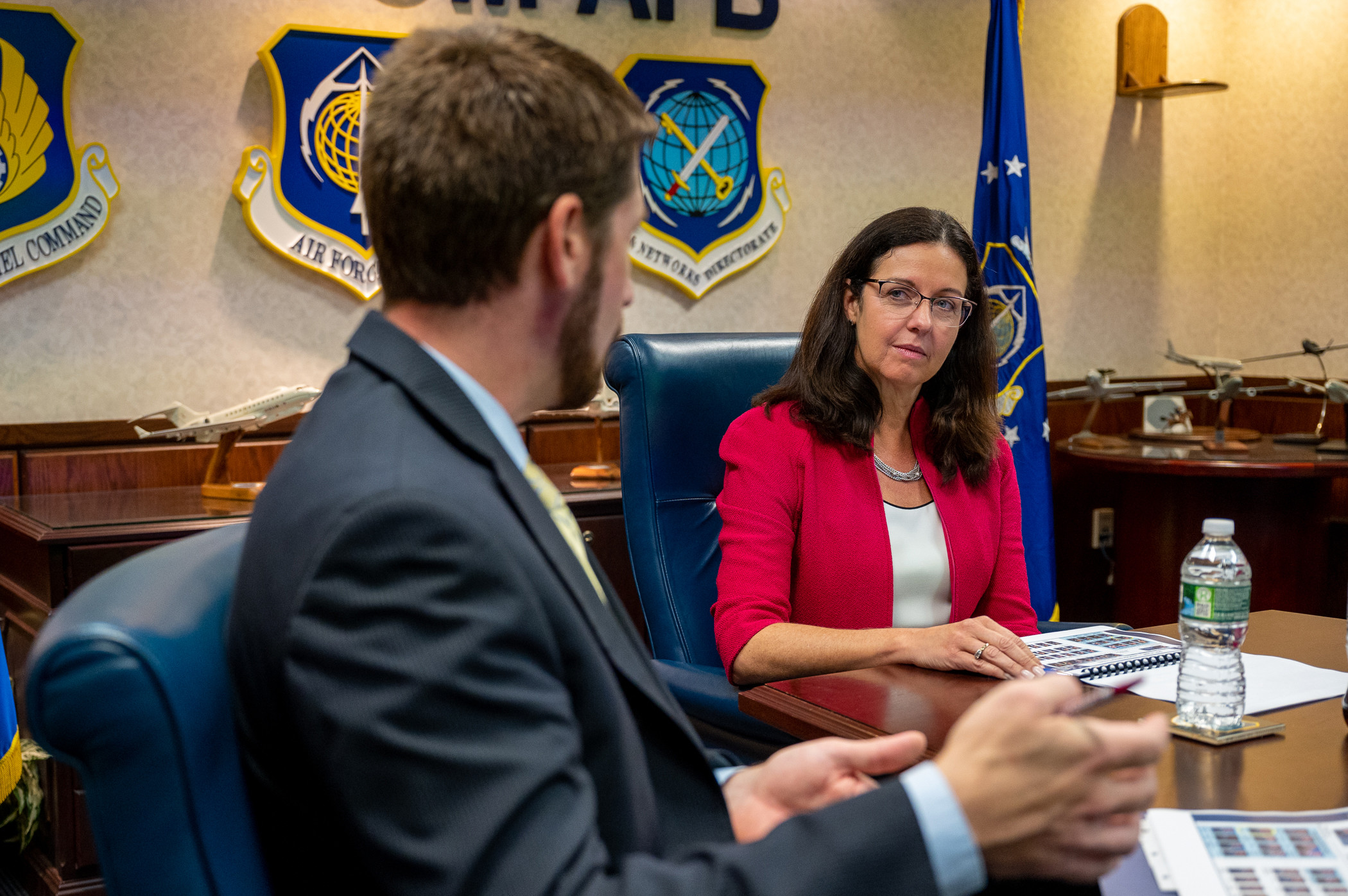 Air Force comptroller visits Hanscom