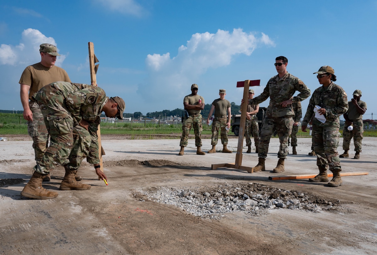 Red Devils tested on rapid airfield damage recovery > Kunsan Air Base ...