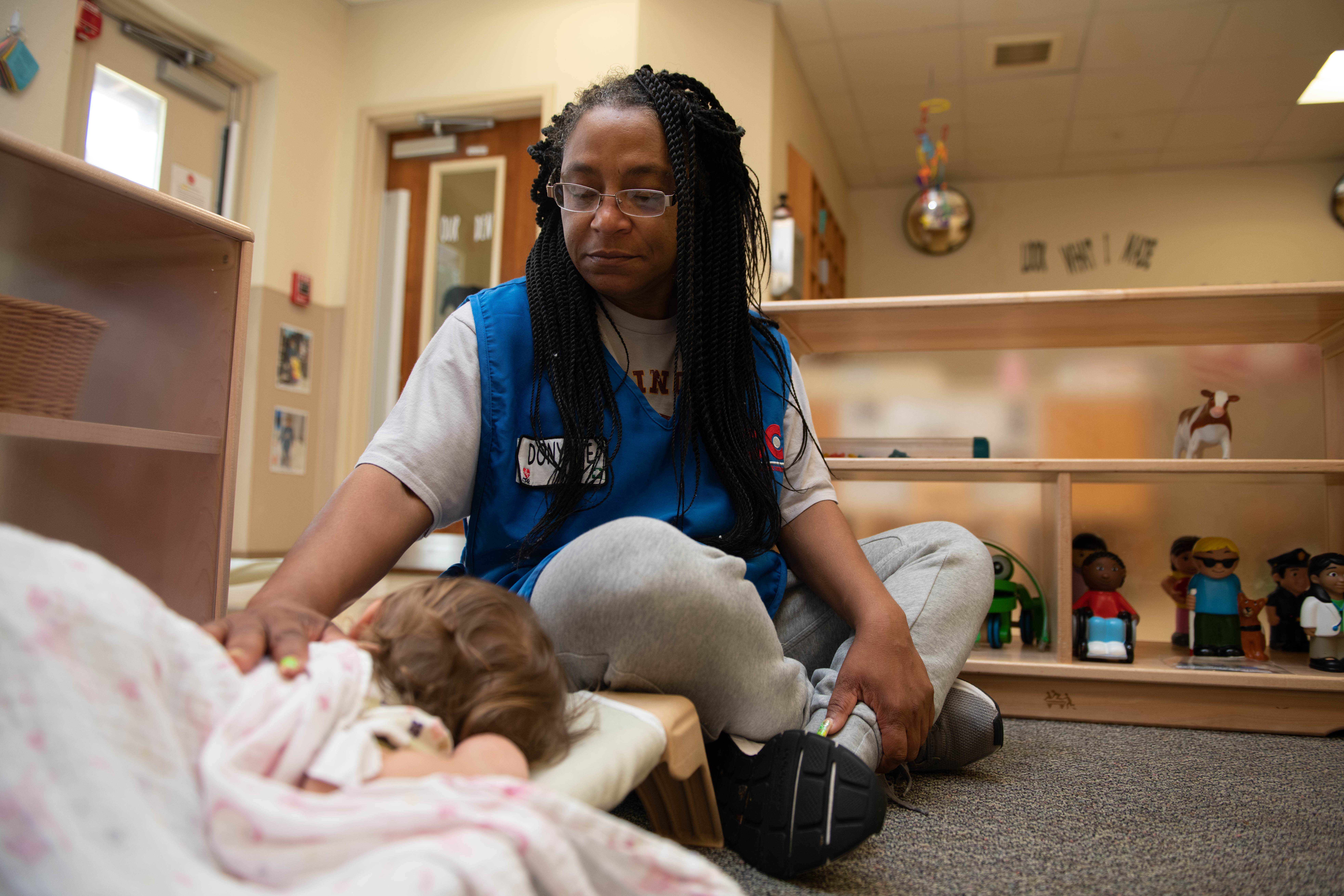 Heroic actions by staff save child's life