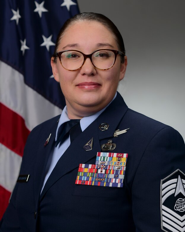CHIEF MASTER SERGEANT AMBER A. ABRAMOWSKI > Space Base Delta 1 > Display