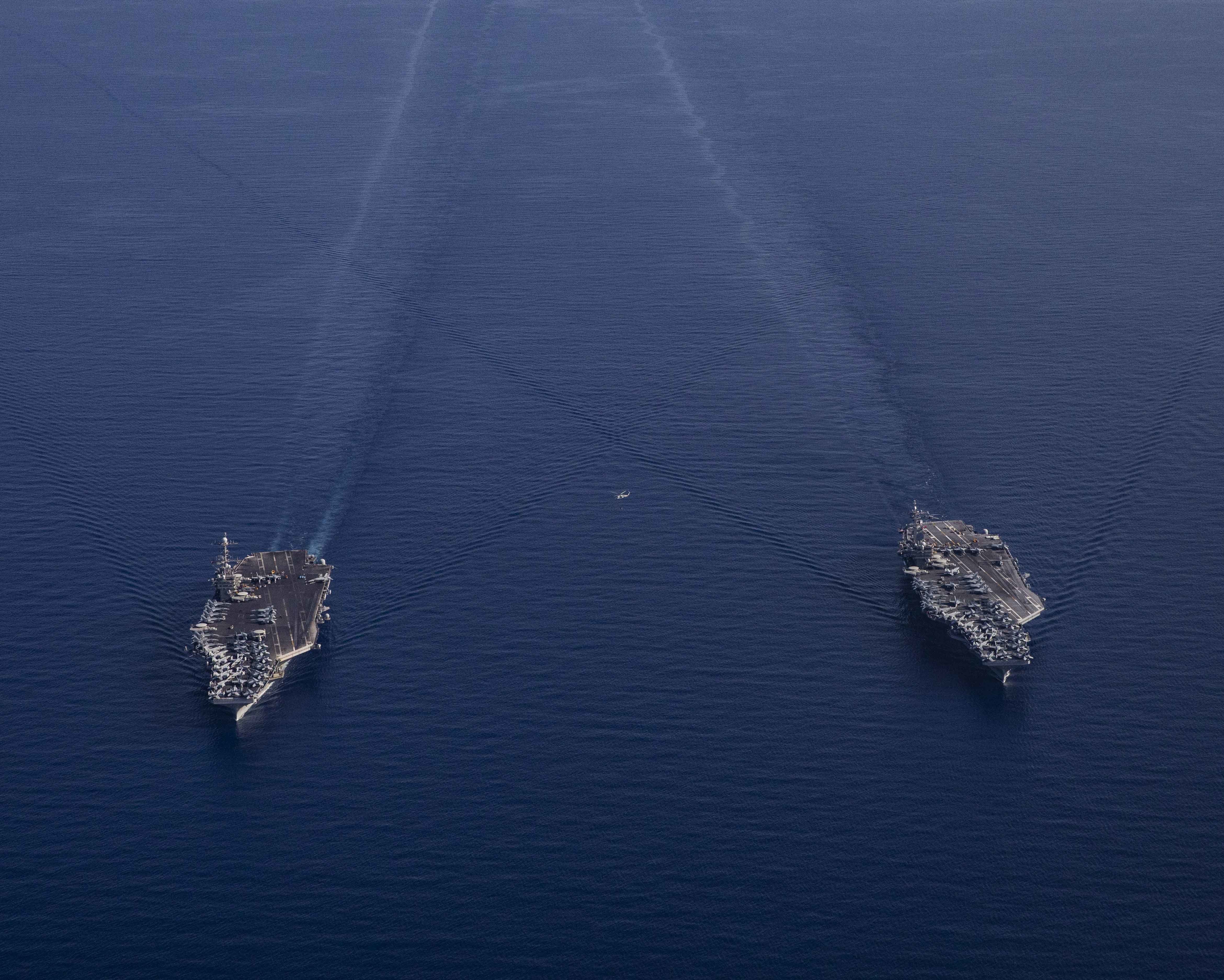 We have the watch: George H.W. Bush Carrier Strike Group relieves Harry ...