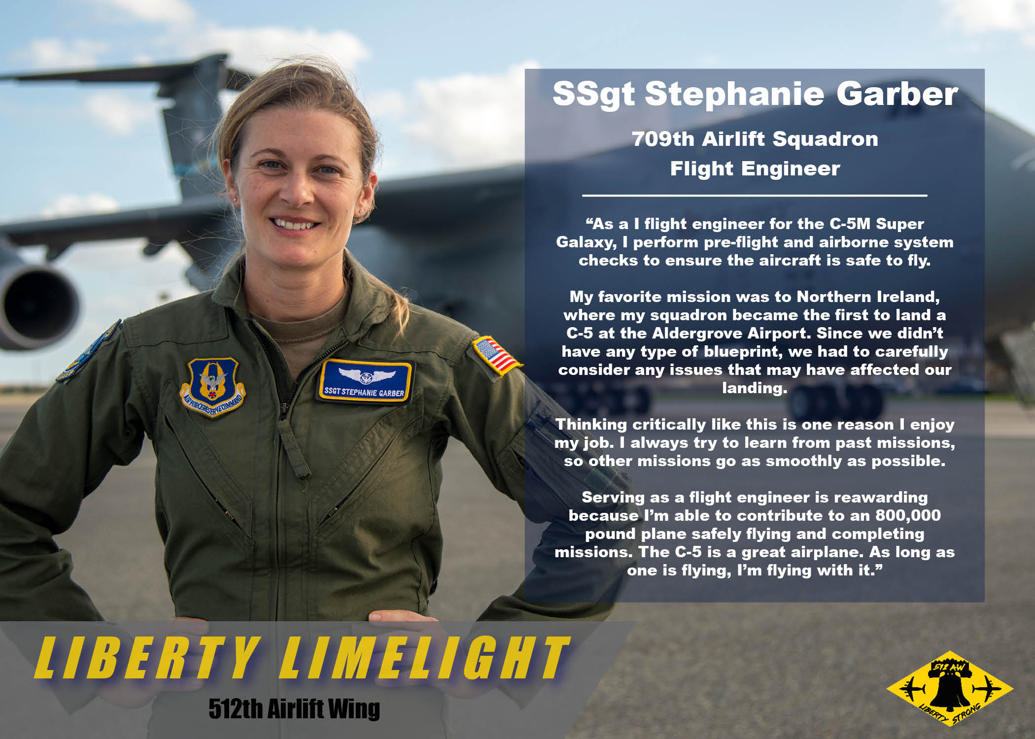 Liberty Wing Warrior: Staff Sgt. Stephanie Garber > 512th Airlift Wing ...