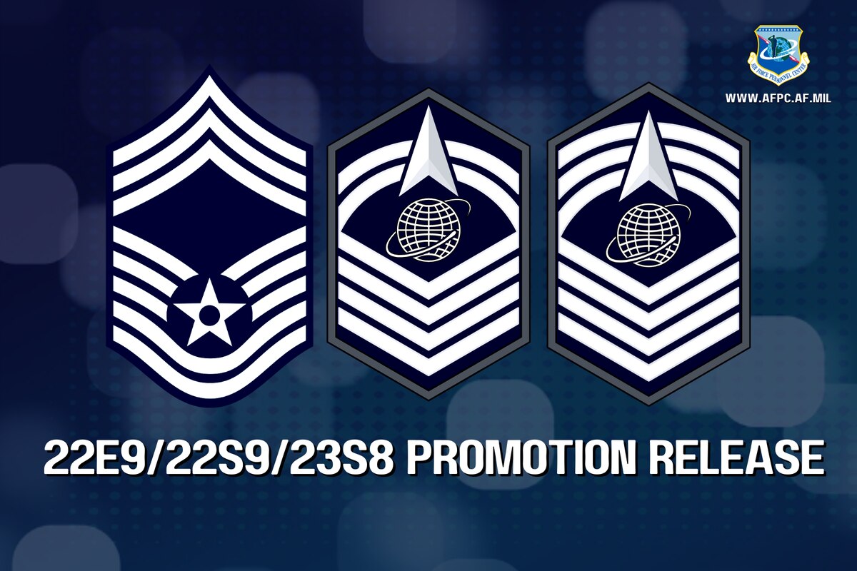 Department Of The Air Force Releases 22E9 22S9 23S8 Promotion Cycle