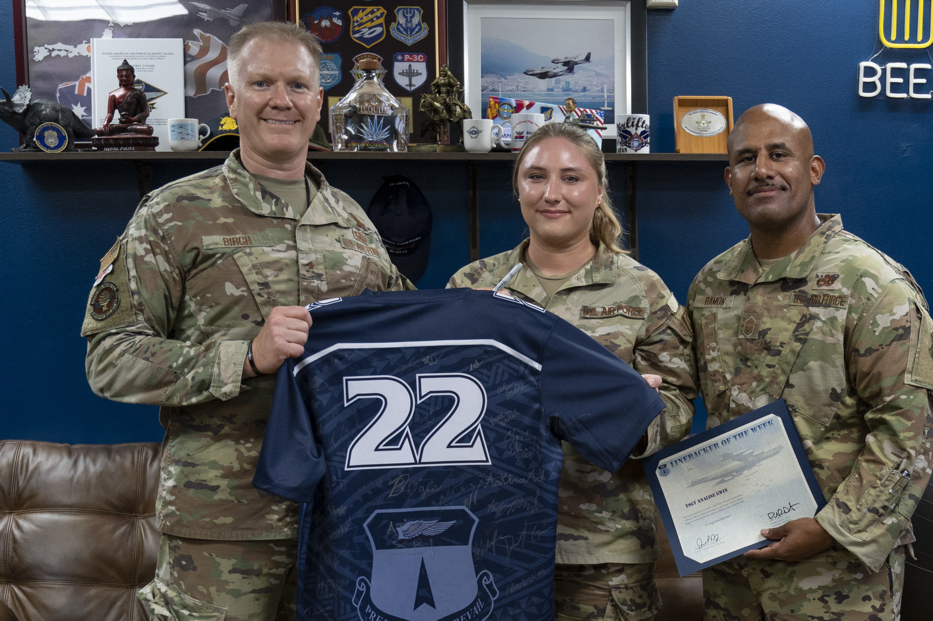 Linebacker of the Week: Tech. Sgt. Analise Gwin > Andersen Air Force ...