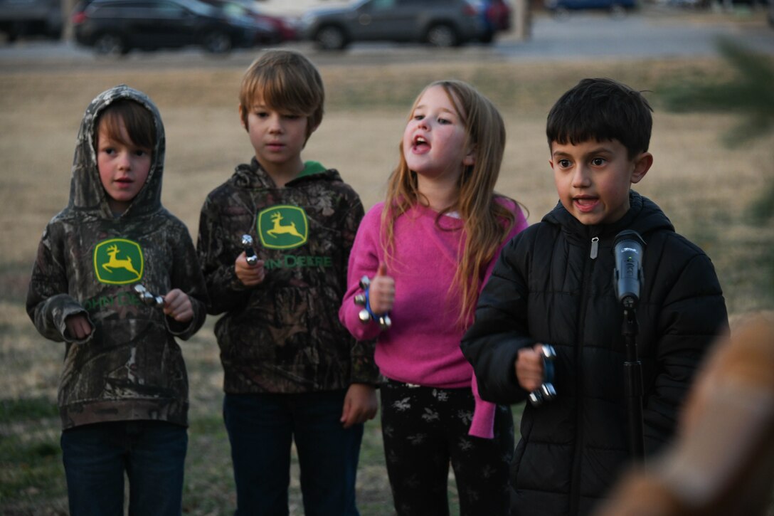 97th FSS illuminates the holidays during annual tree lighting