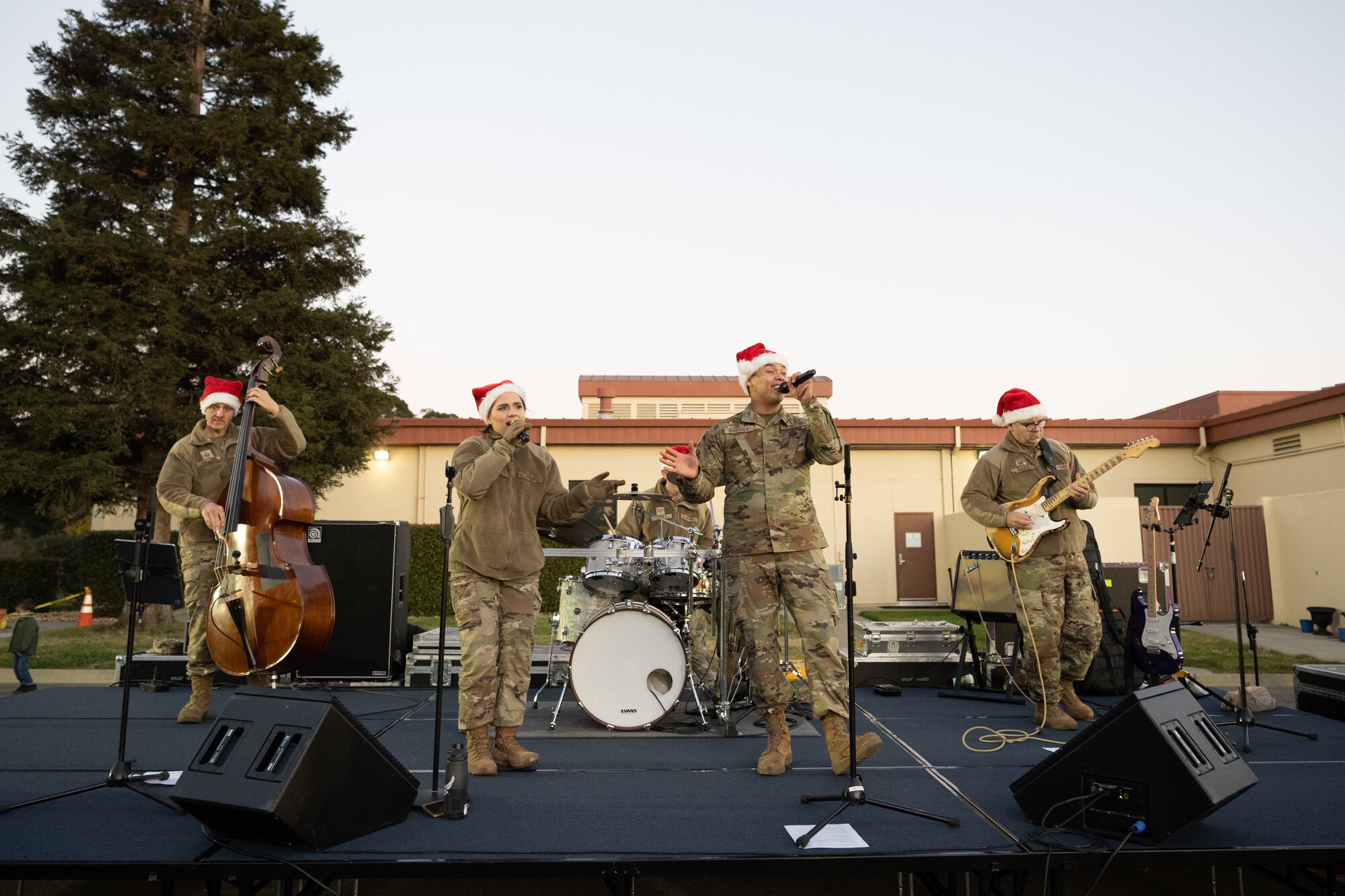 Christmas tree lighting ceremony > Travis Air Force Base > Display
