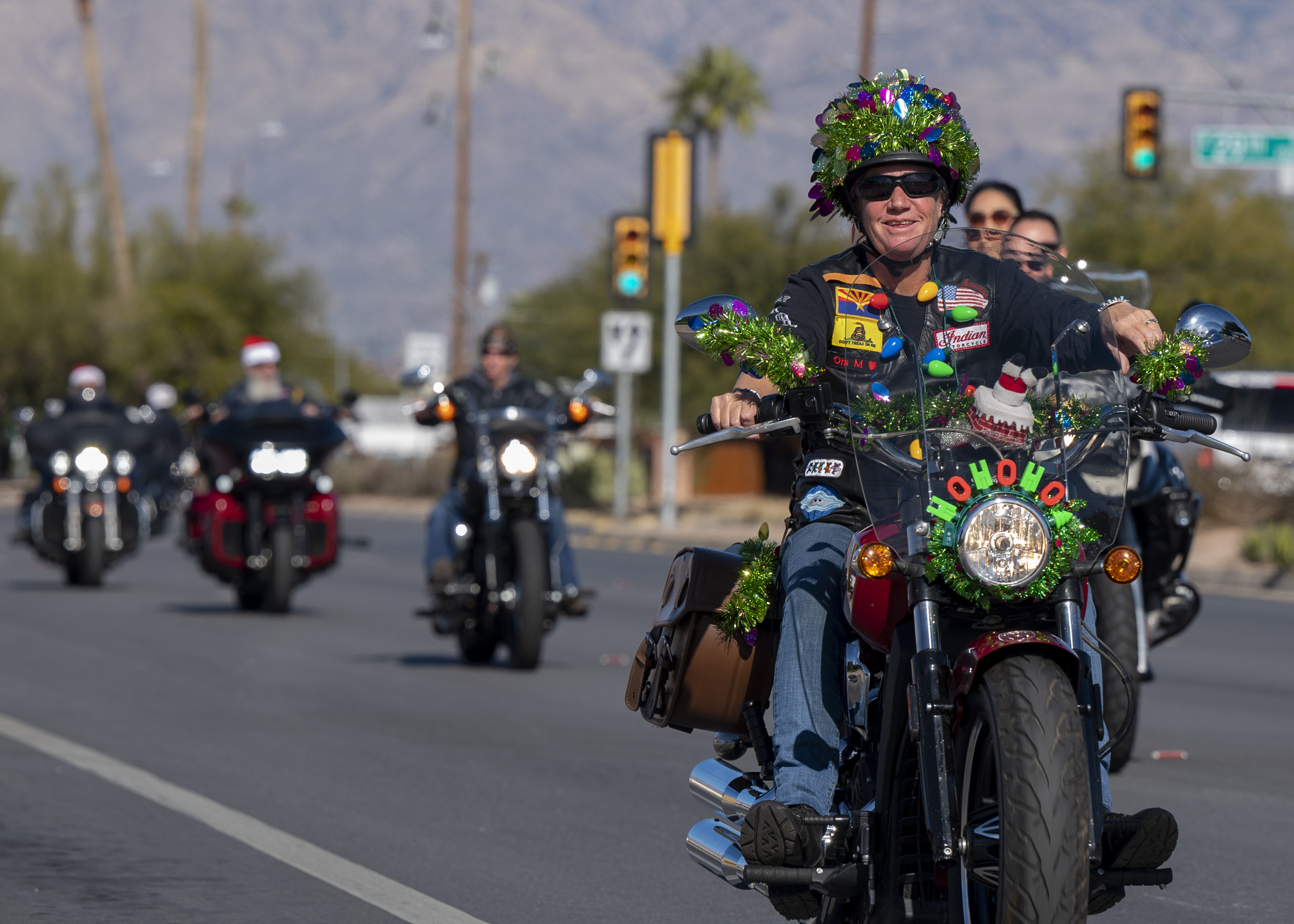Local motorcycle club hosts toy parade for military families > Davis ...