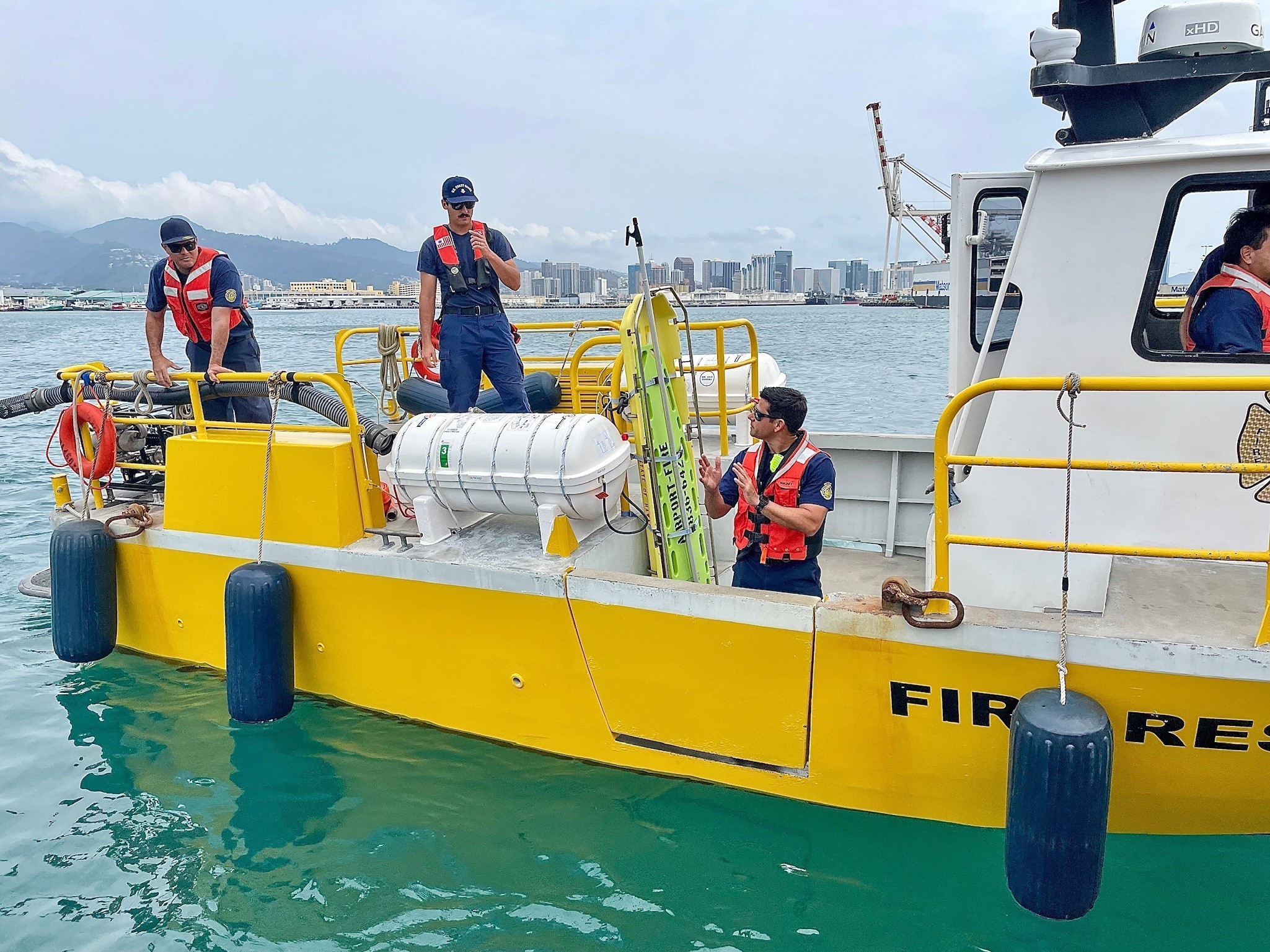 Coast Guard, Aircraft Rescue Fire Fighting Unit Complete Joint Training ...