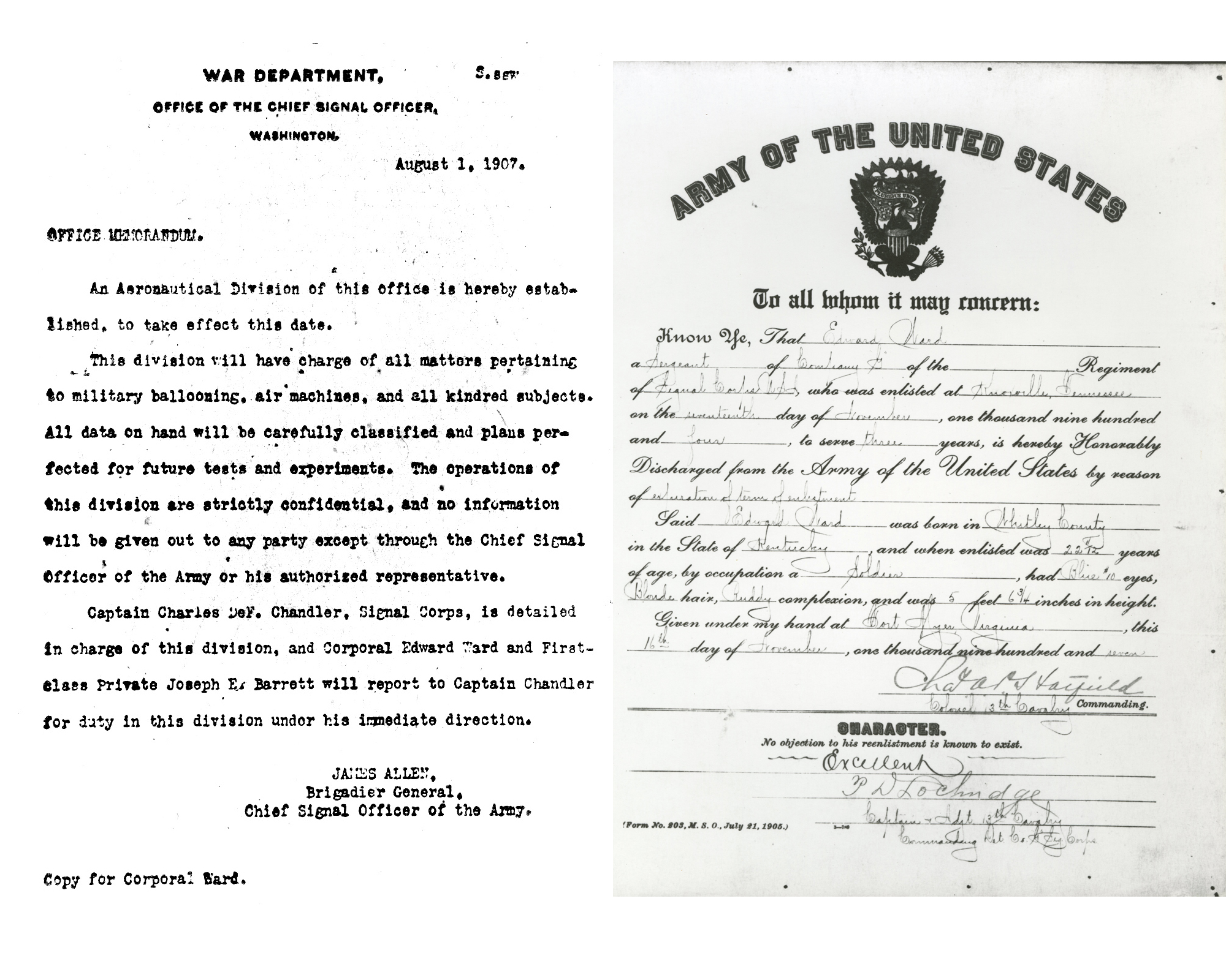 Cpl. Edward Ward: First Enlisted Airman > National Museum of the United ...