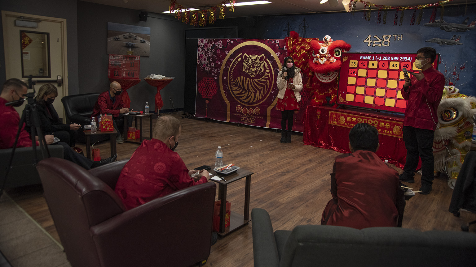 366th Fighter Wing and 428th Fighter Squadron leaders celebrate Lunar ...