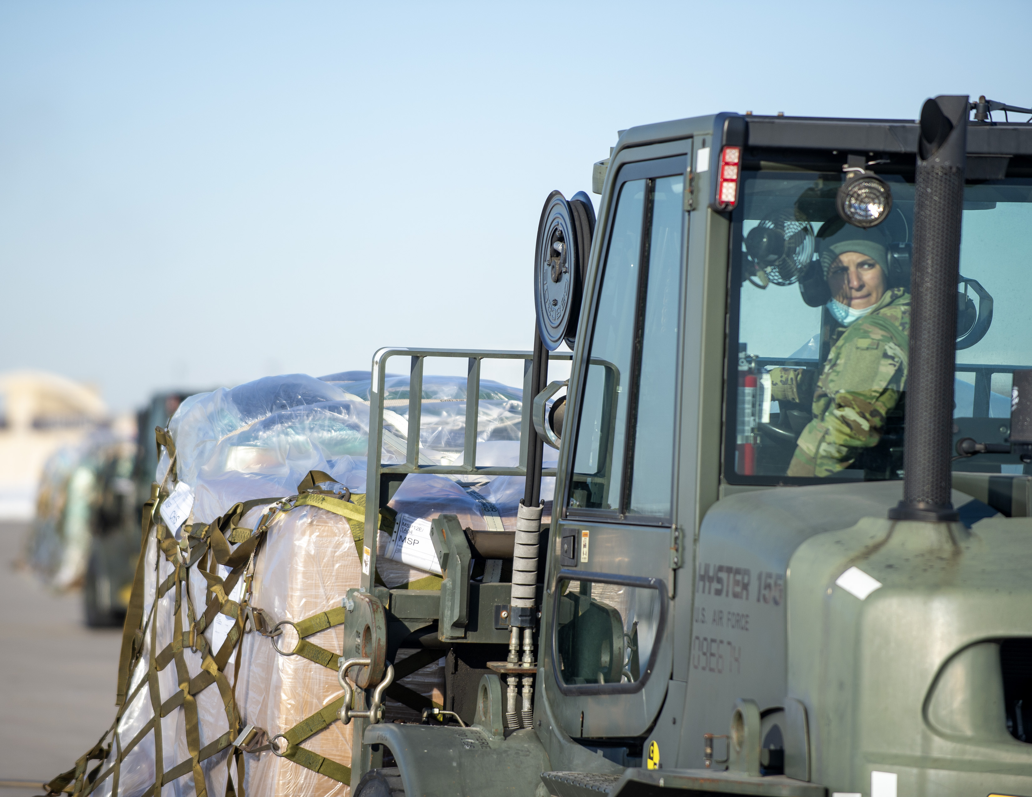 On a Cold Day in January, Airmen Load Cargo for Denton Program > 133rd ...