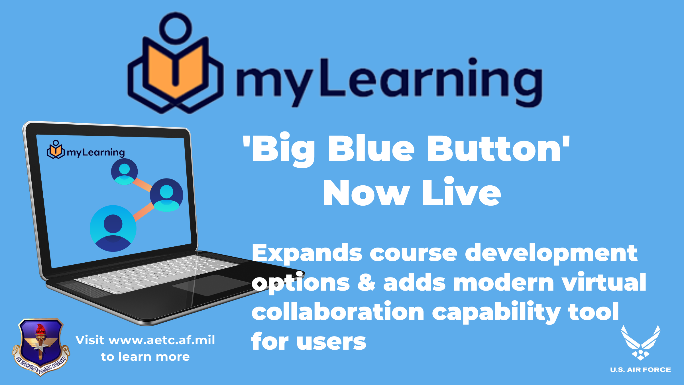 myLearning debuts ‘Big Blue Button’ to expand course development options, add modern ...
