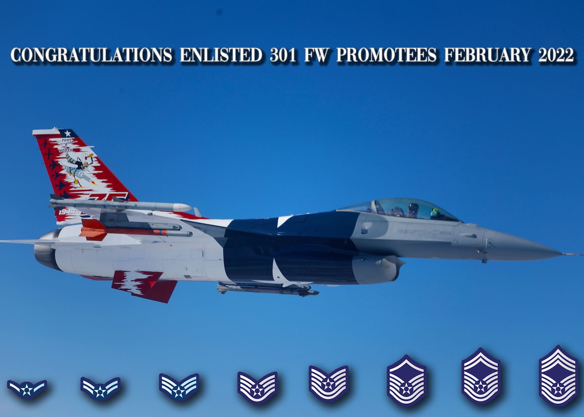 301 FW Enlisted Promotions February 2022 > 301st Fighter Wing > Article ...