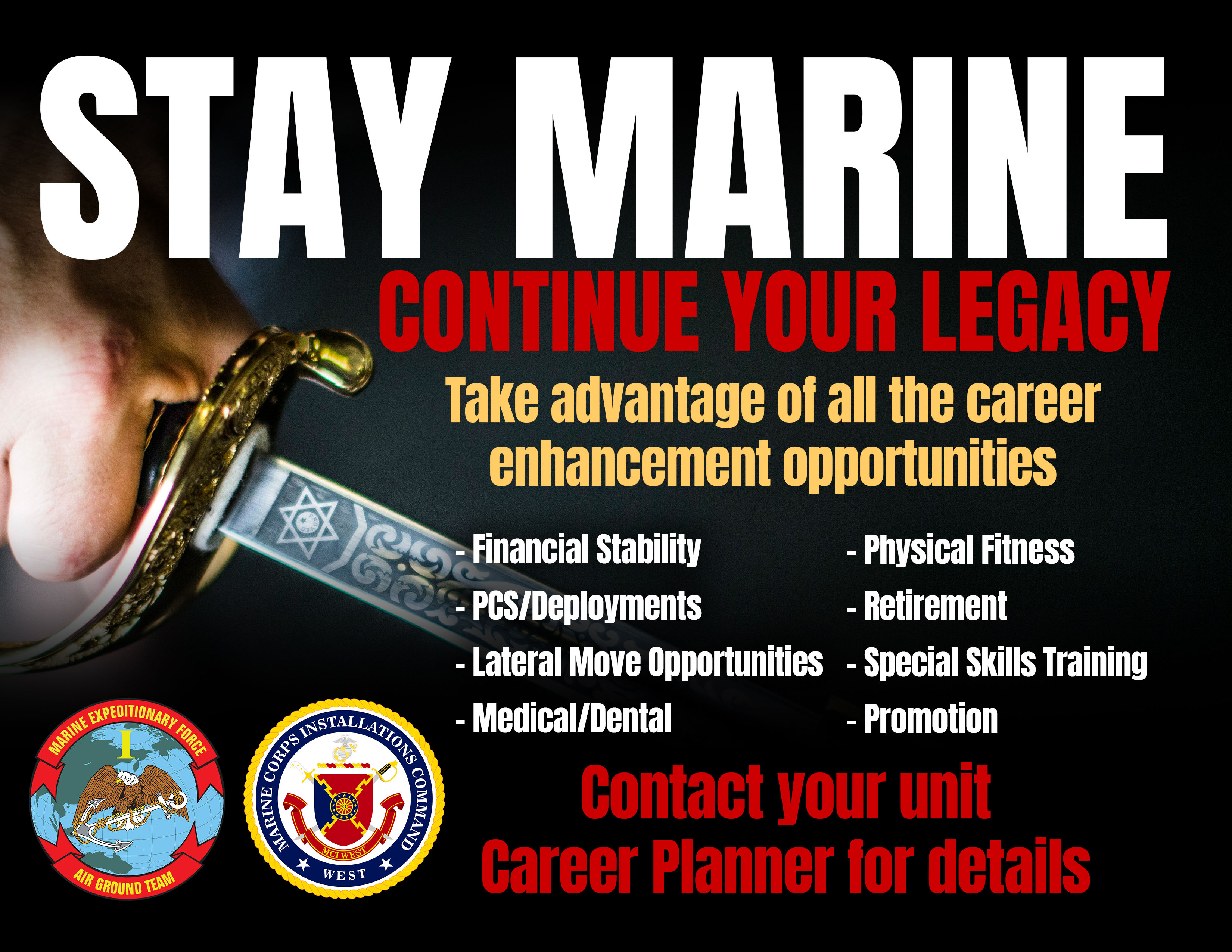 STAY MARINE, CONTINUE YOUR LEGACY