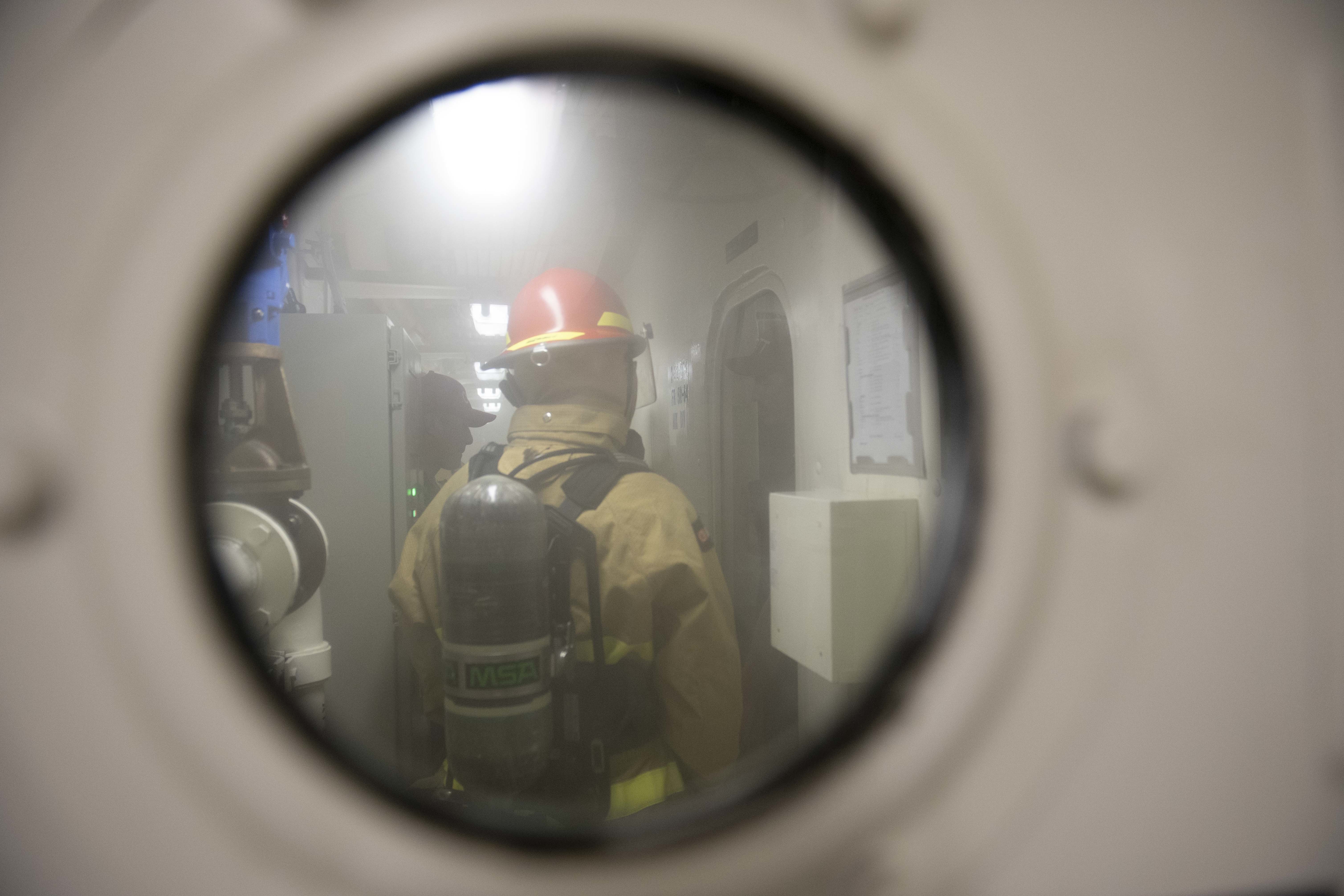 USCGC Stone conducts damage control training drills
