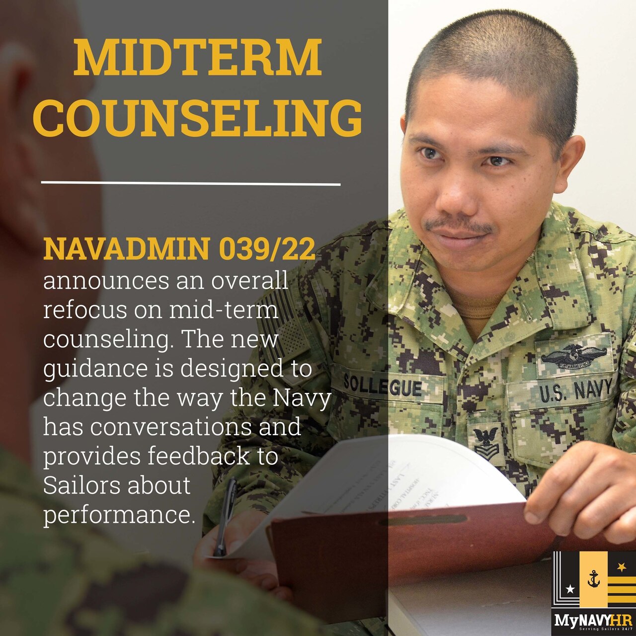 Navy Personnel Command Announces Refocus On Mid Term Counseling