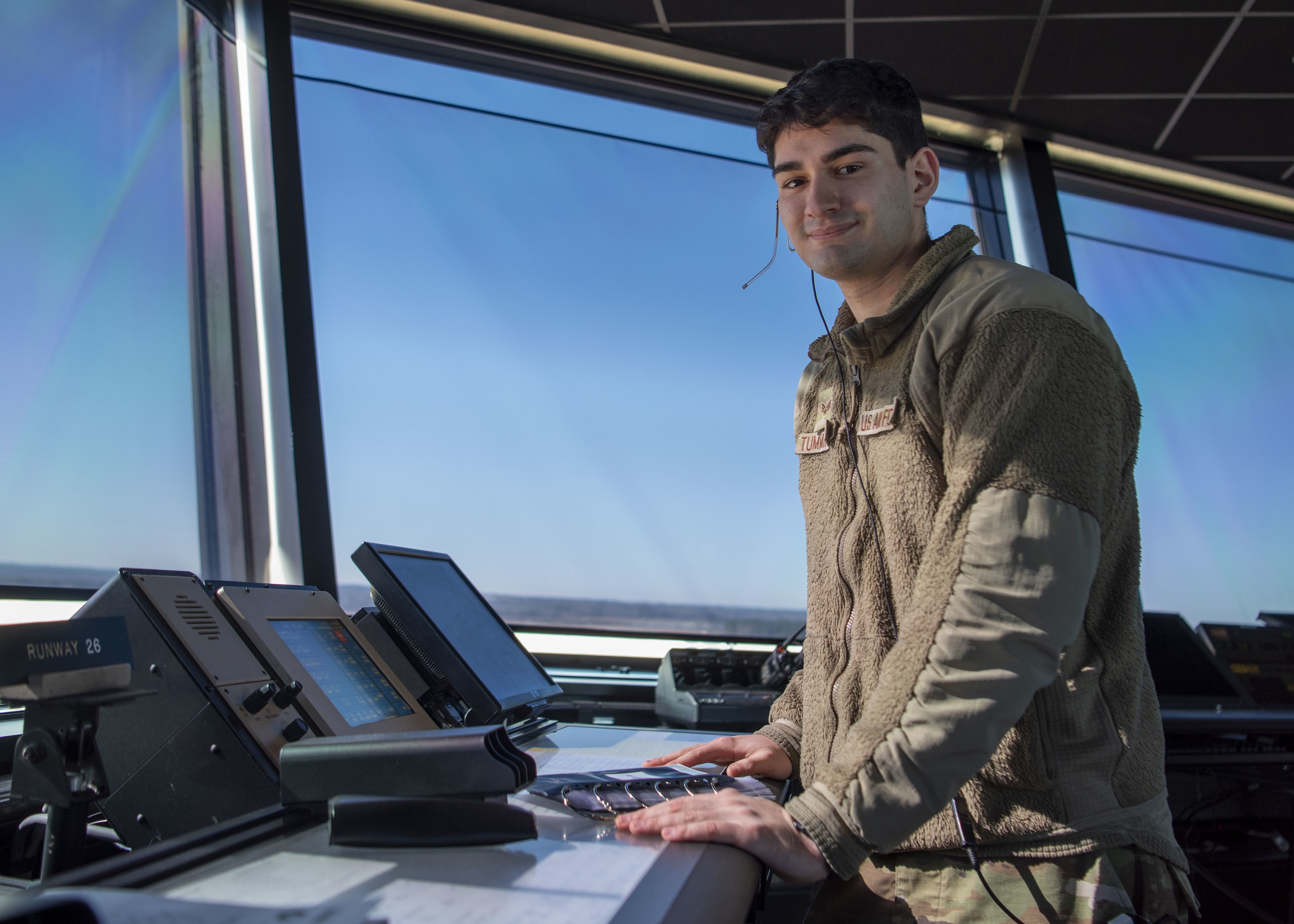 Air Traffic Control Airmen monitor, communicate with aircraft > Seymour ...