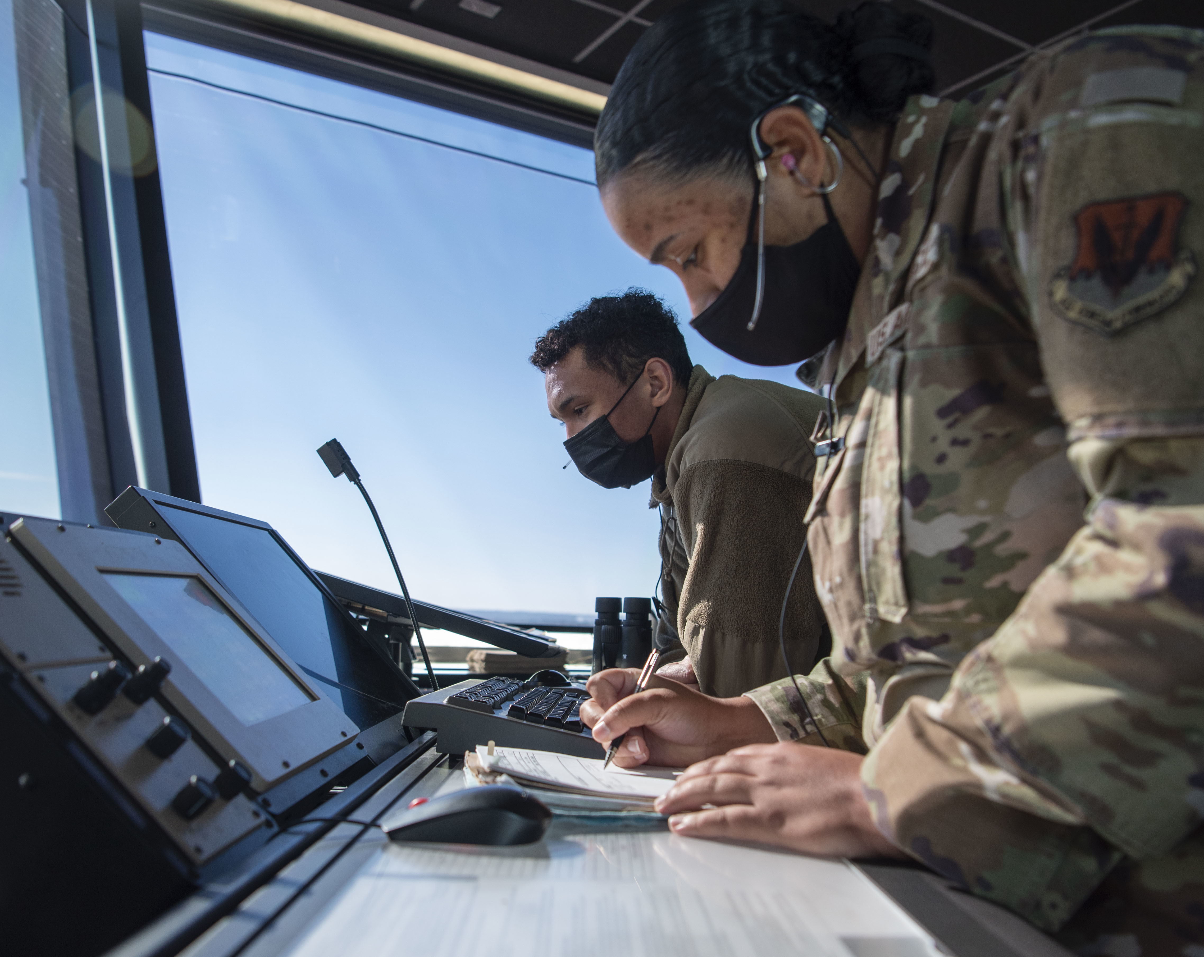 Air Traffic Control Airmen monitor, communicate with aircraft > Seymour ...