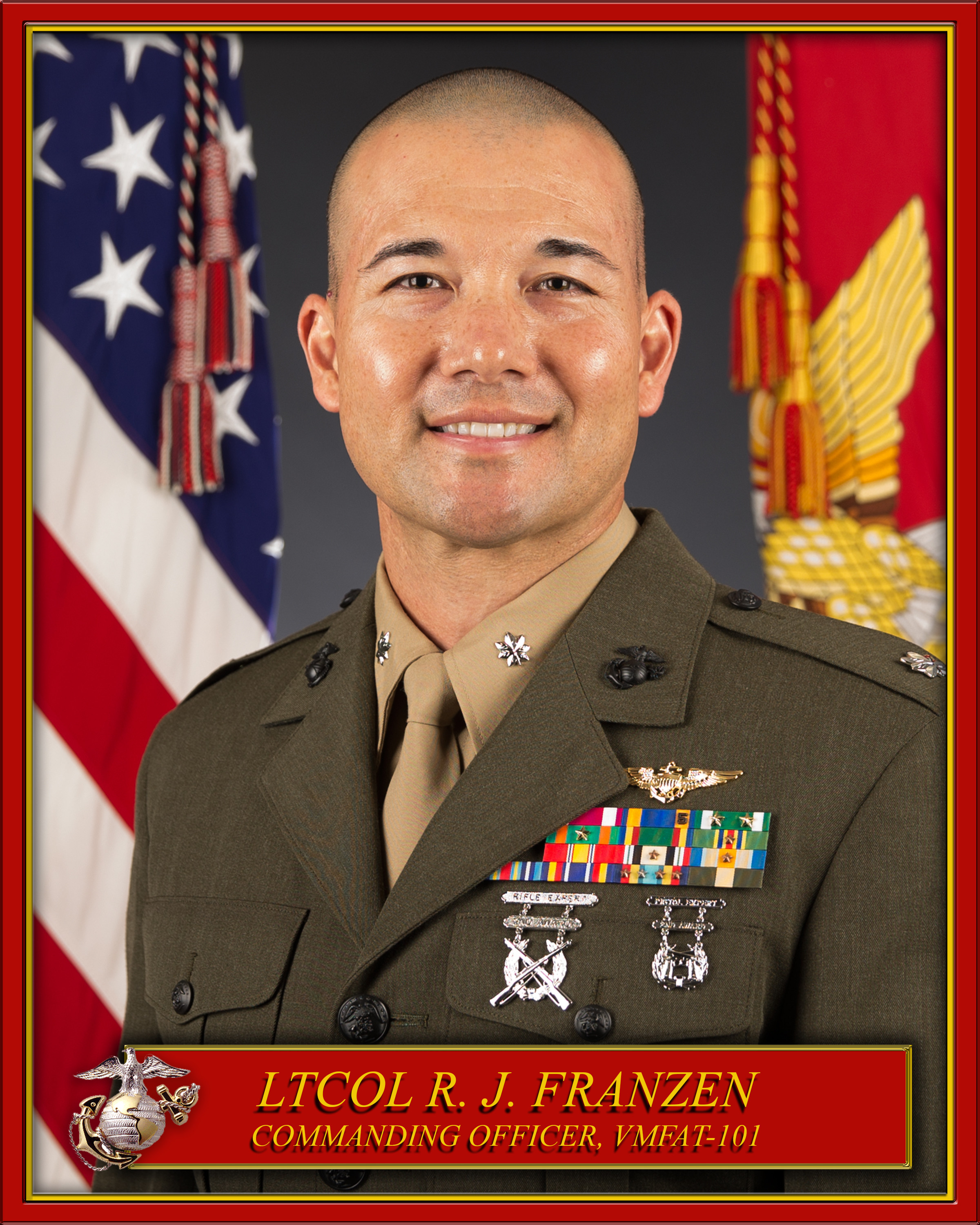 Lieutenant Colonel Ryan J. Franzen > 3rd Marine Aircraft Wing > Biography